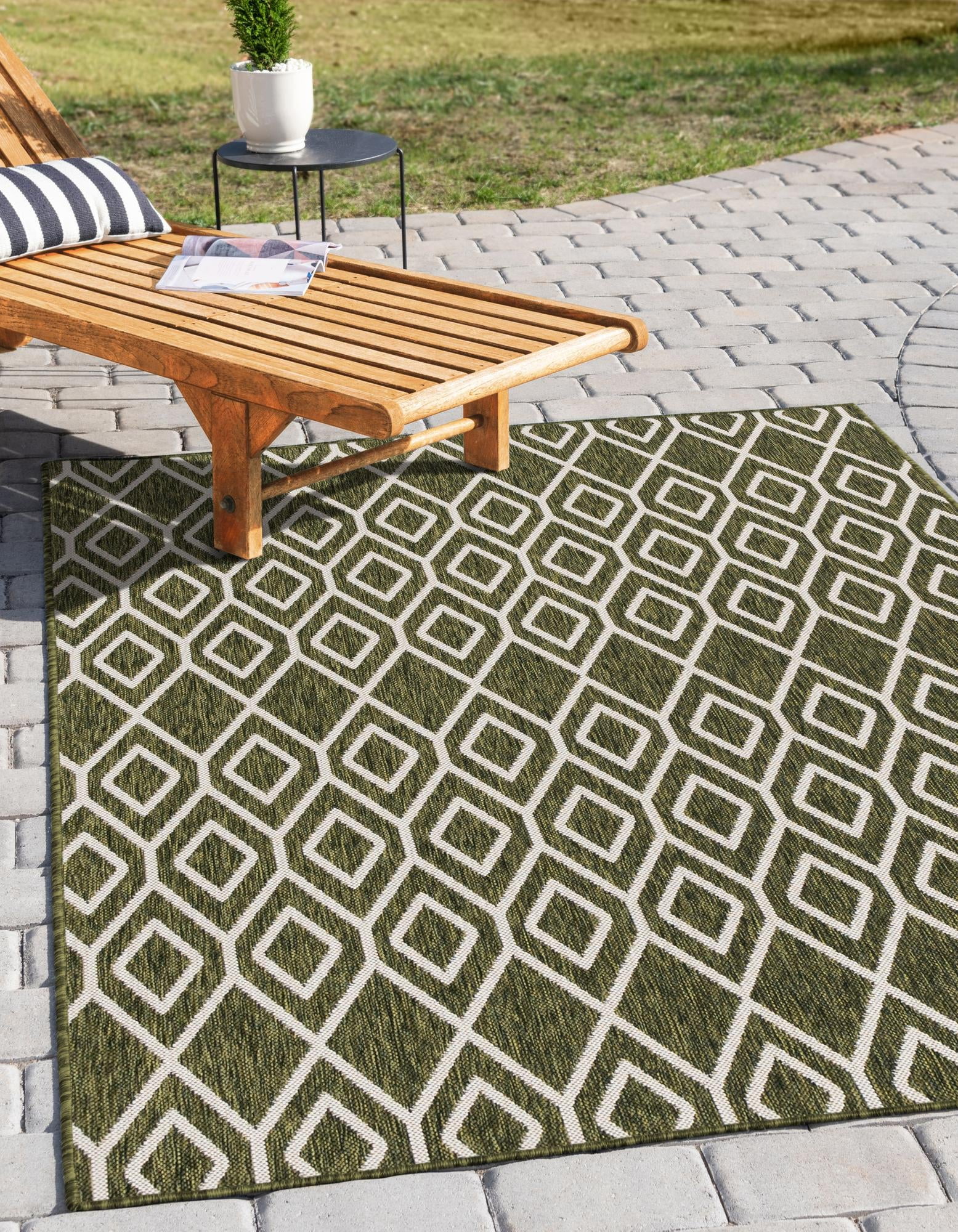 Jill Zarin Outdoor Collection Area Rug - Turks and Caicos (4' 1" x 6' 1 ...