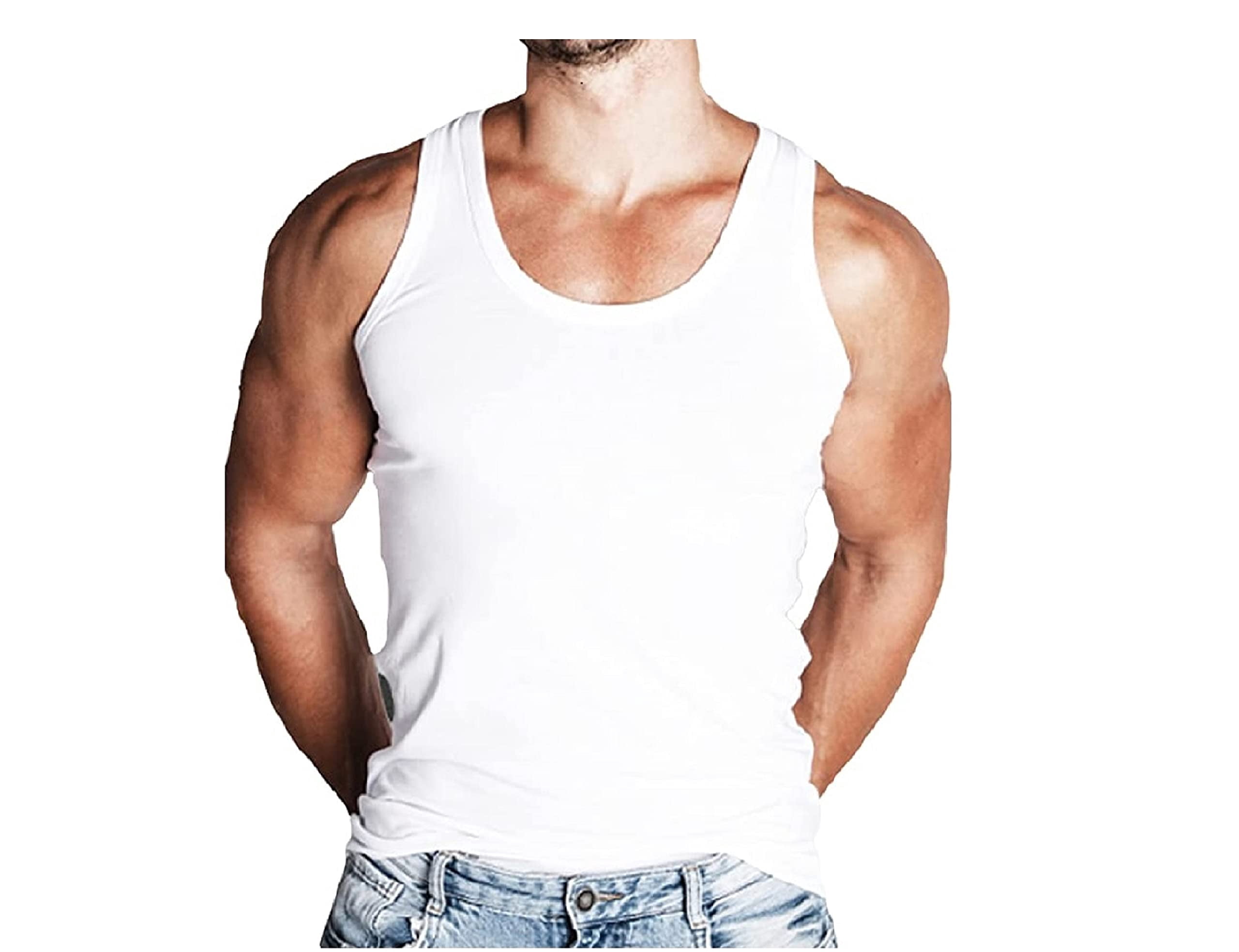 Jill and Jack Men Tank Tops - Undershirts for Men - Soft Breathable ...