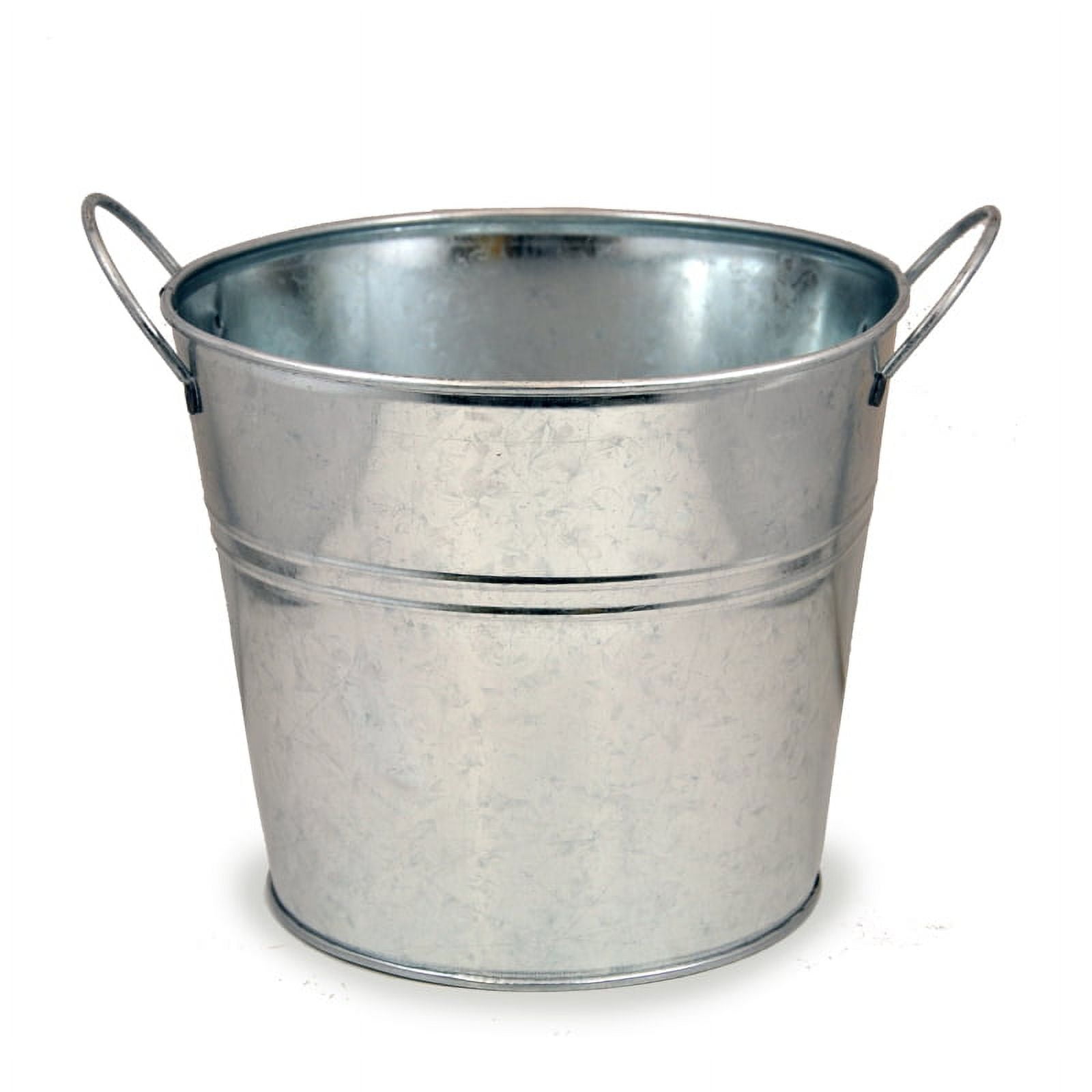 Jillian Classic Round Metal Bucket with Side Handles 7in - Walmart.com