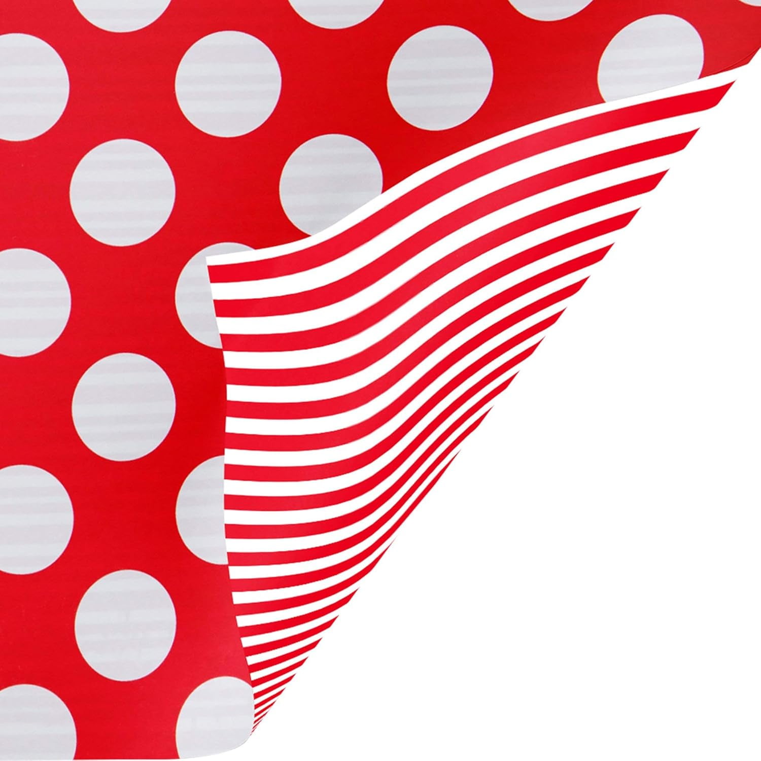 Jillson Roberts Bulk Gift Wrapping Paper, Two-Sided Red Dot & Stripe, 1 ...