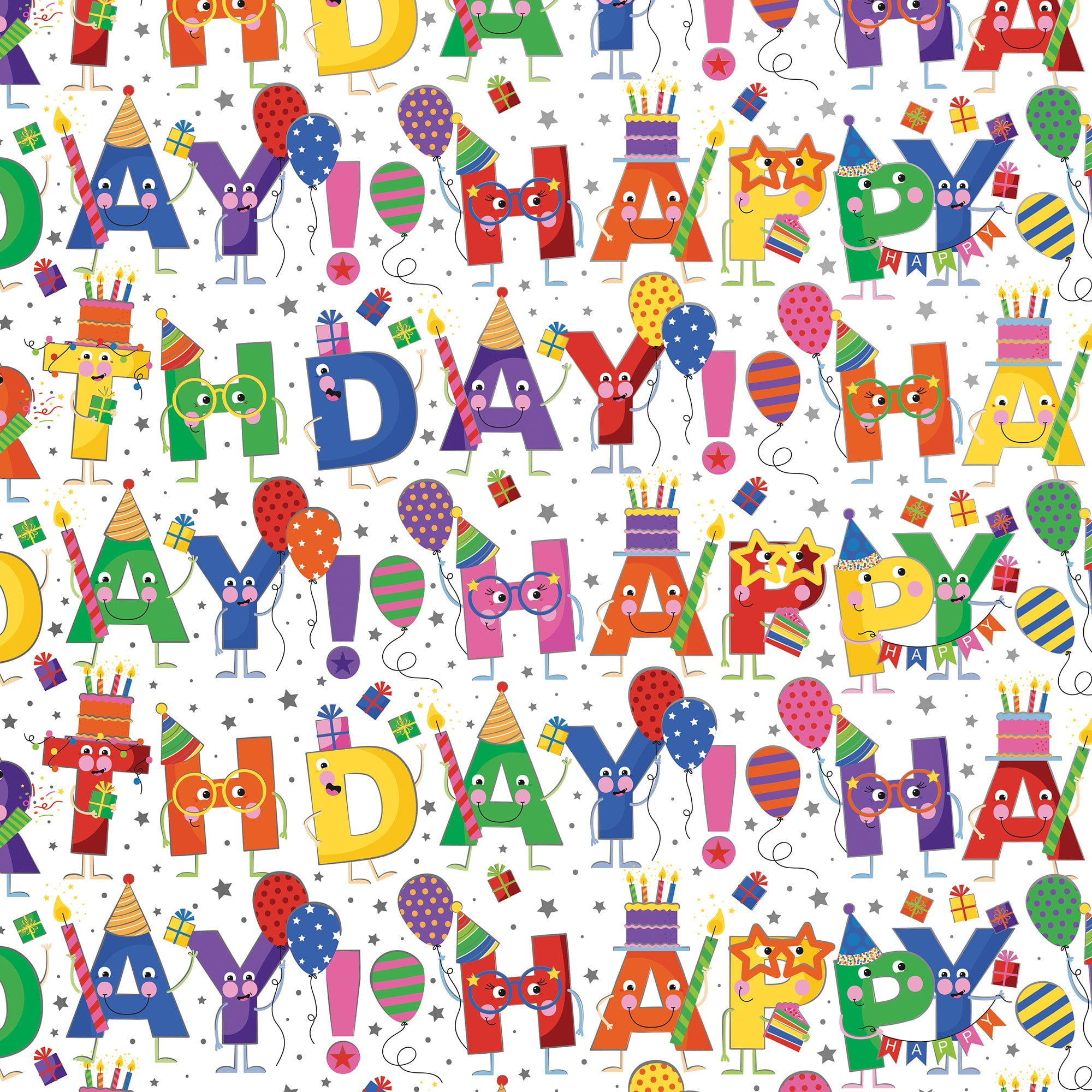 Jillson & Roberts Gift Wrap, Birthday Characters, Full Ream 833 feet x ...