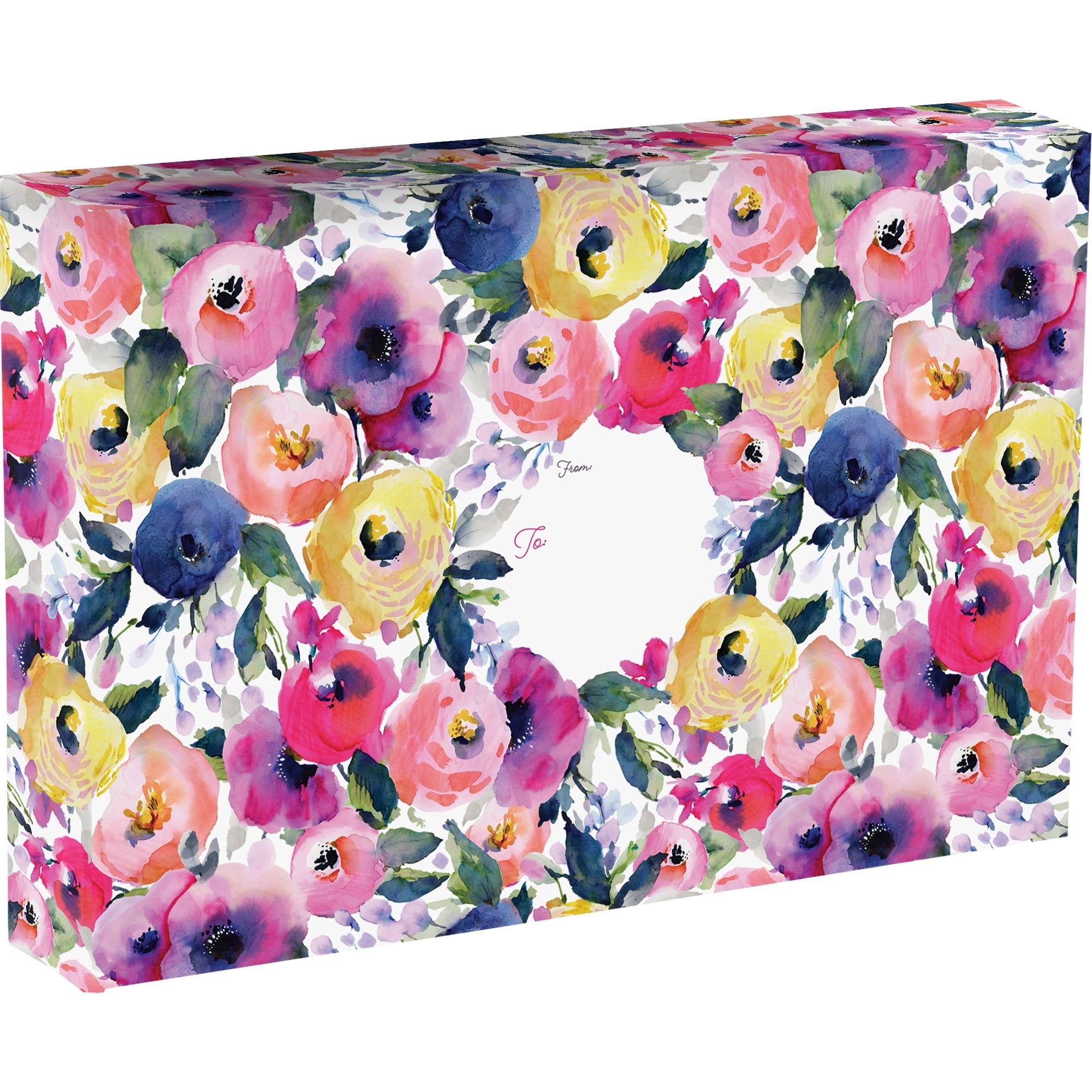 Jillson & Roberts Large Mailing Gift Boxes, Watercolor Flowers (12 Pcs ...