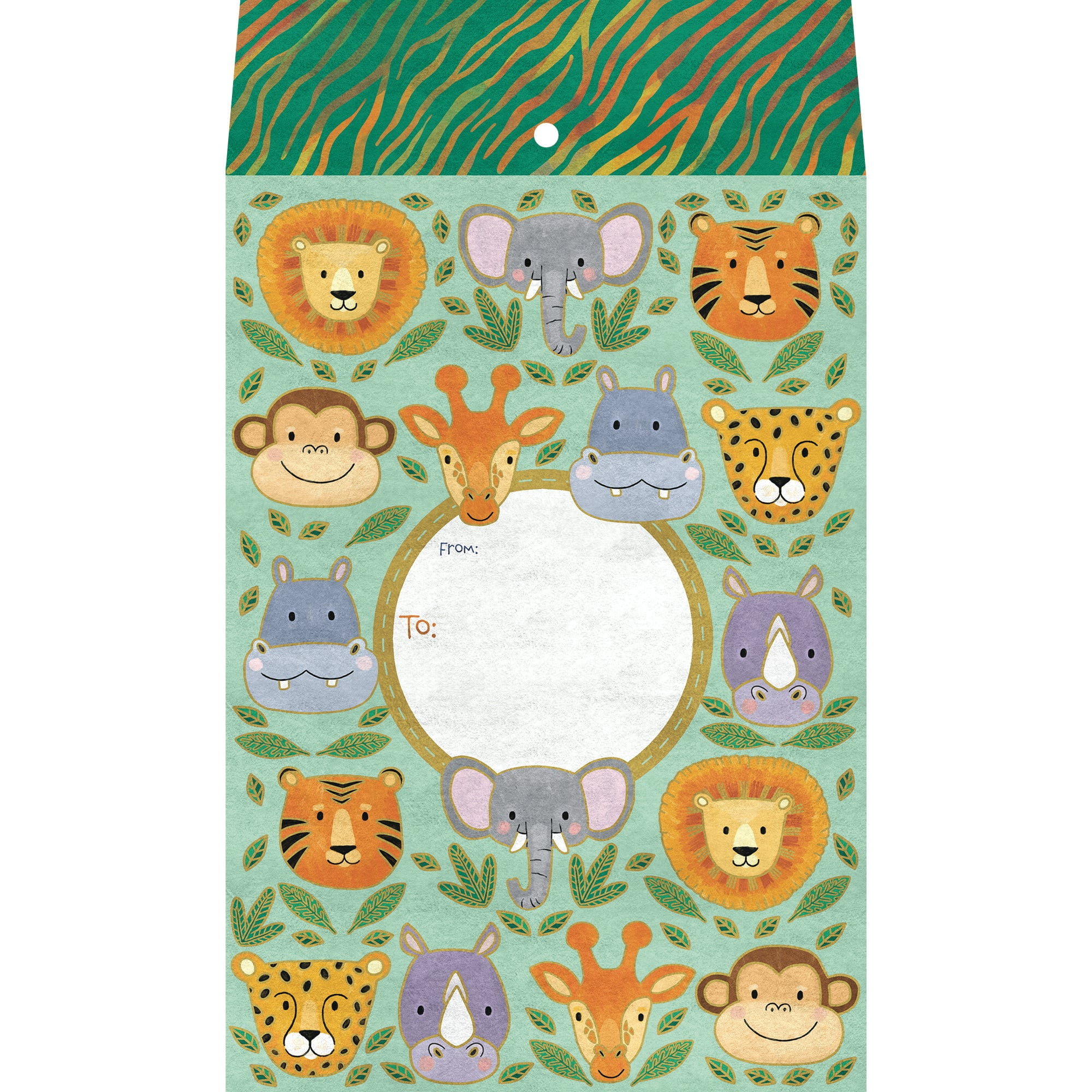 Jillson & Roberts Small Foam Padded Mailing Envelopes, Jungle Animals ...
