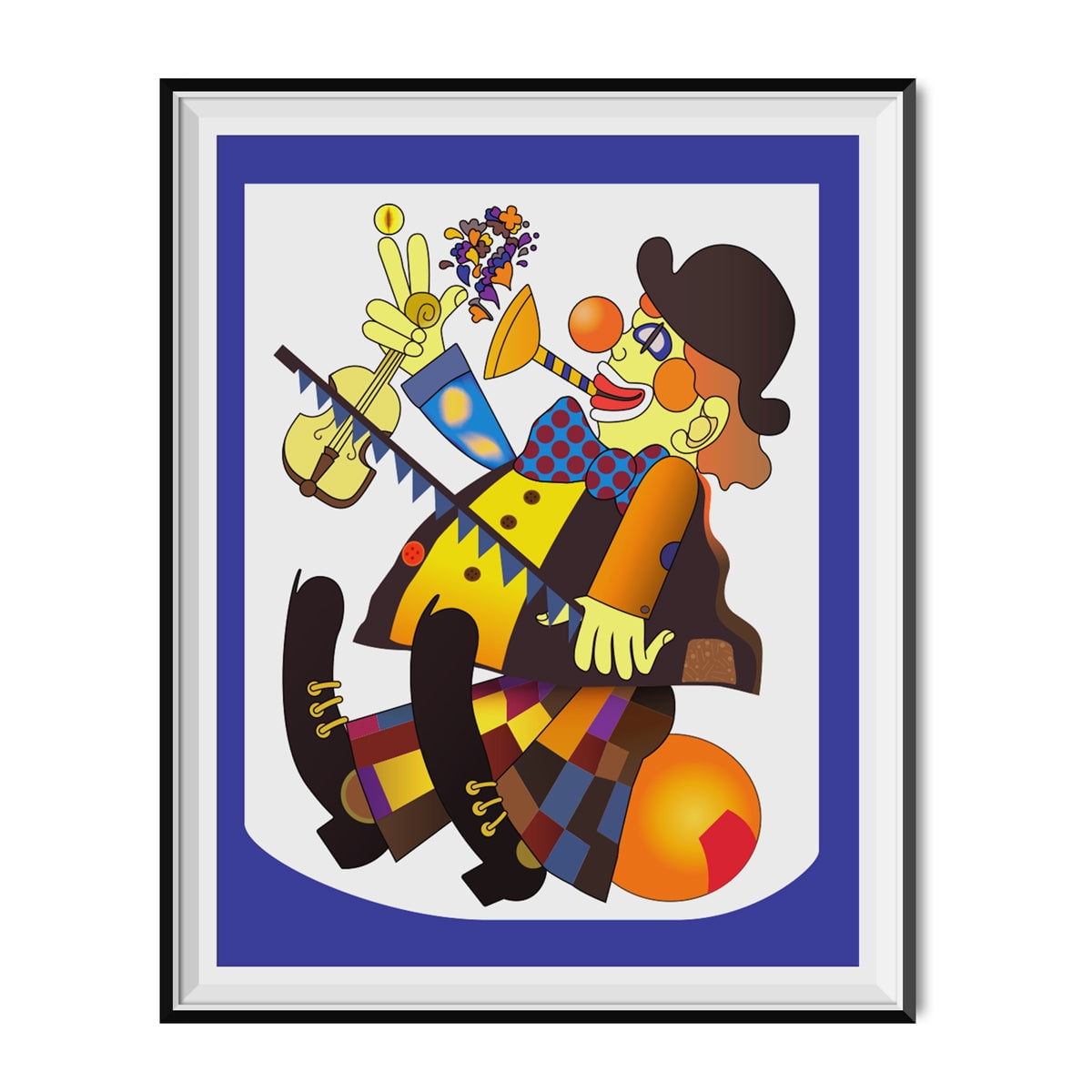 Jim And Pam's Unmovable Clown Poster 11 x 17 - Walmart.com