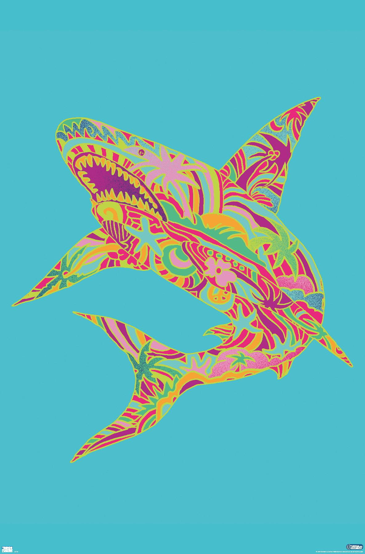 Jim Baldwin - Lily Shark Wall Poster, 22.375" x 34" - Walmart.com