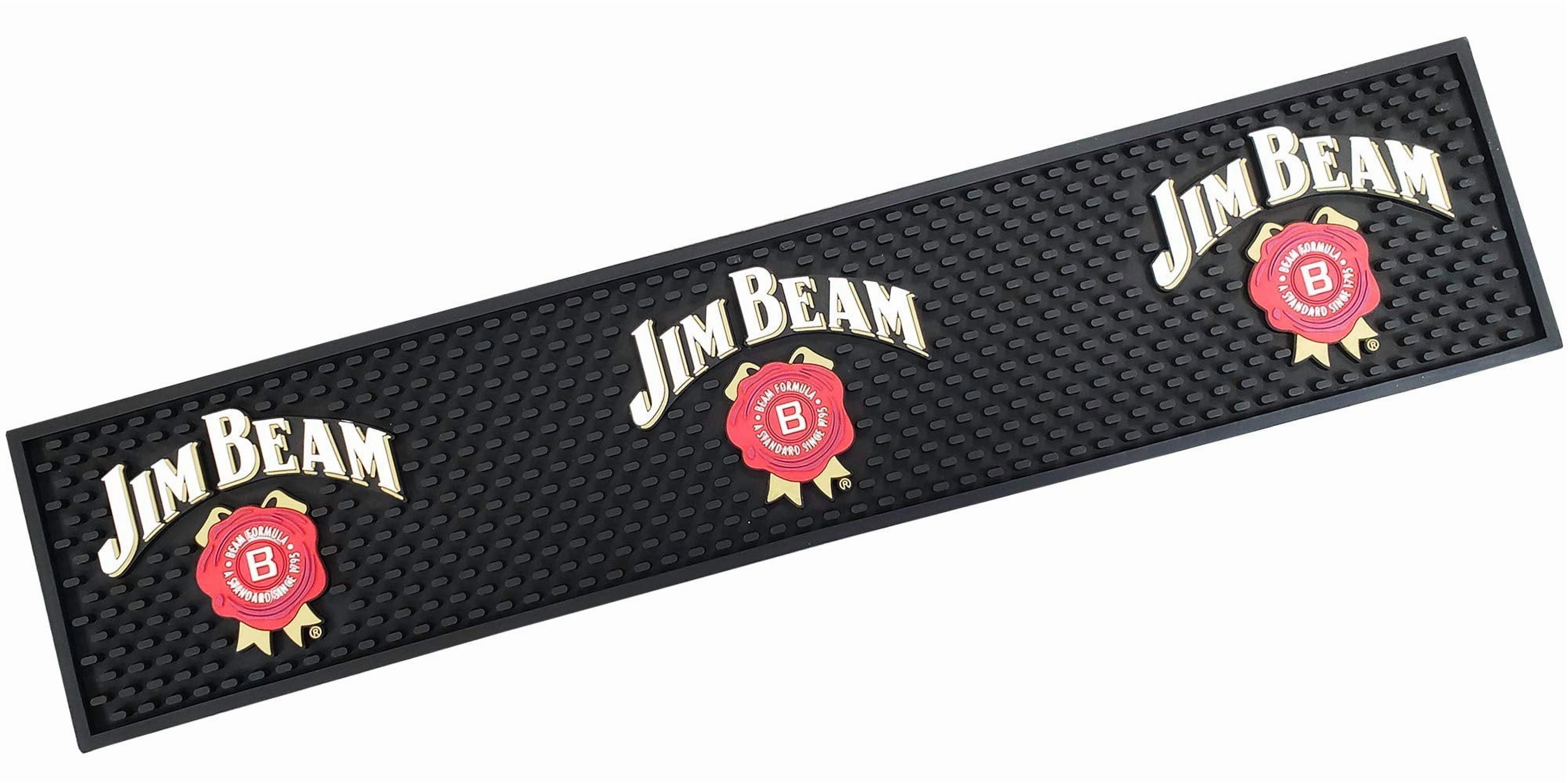 Jim Beam Bourbon Whiskey Long Style Bar Mat Spill Mat Rail Drip Mat ...