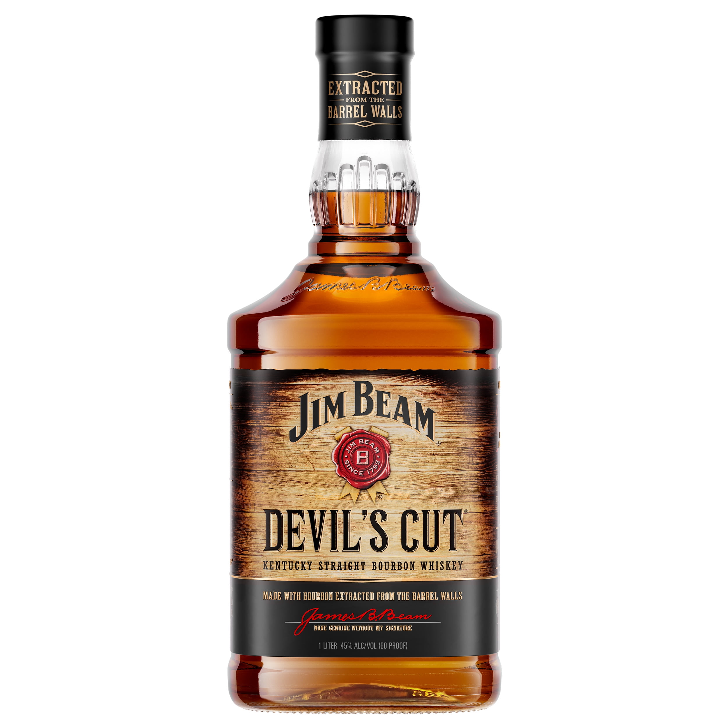 Jim Beam Devil's Cut Whiskey, 1 L - Walmart.com
