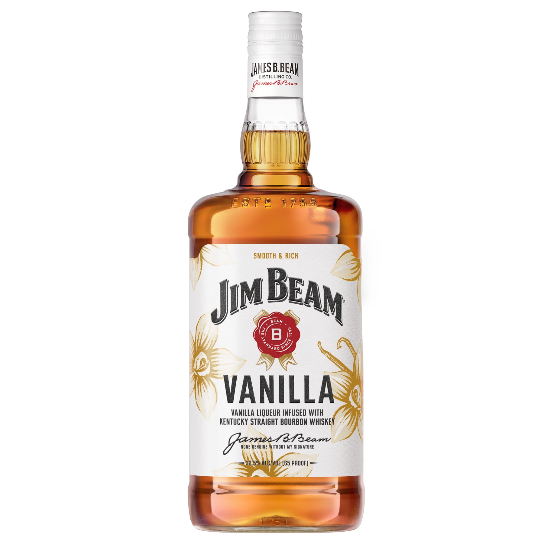 Jim Beam Vanilla Flavored Whiskey, 1.75 L Bottle, 33% ABV - Walmart.com