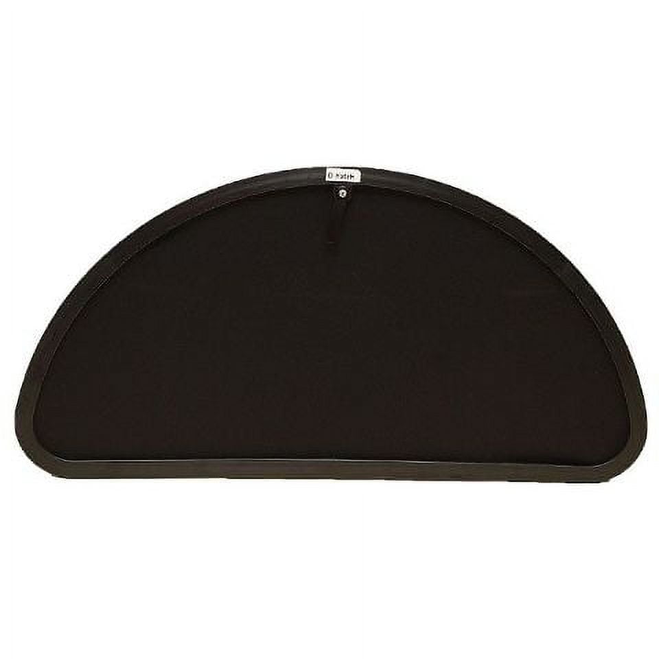 Jim Black Boat Hatch Privacy Screen | D-Shaped 20 Inch Black Plastic ...