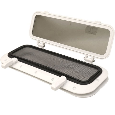 Jim Black Boat Port Window 593-414-05-02-01-1.00 | 4 x 14 Polar White ...