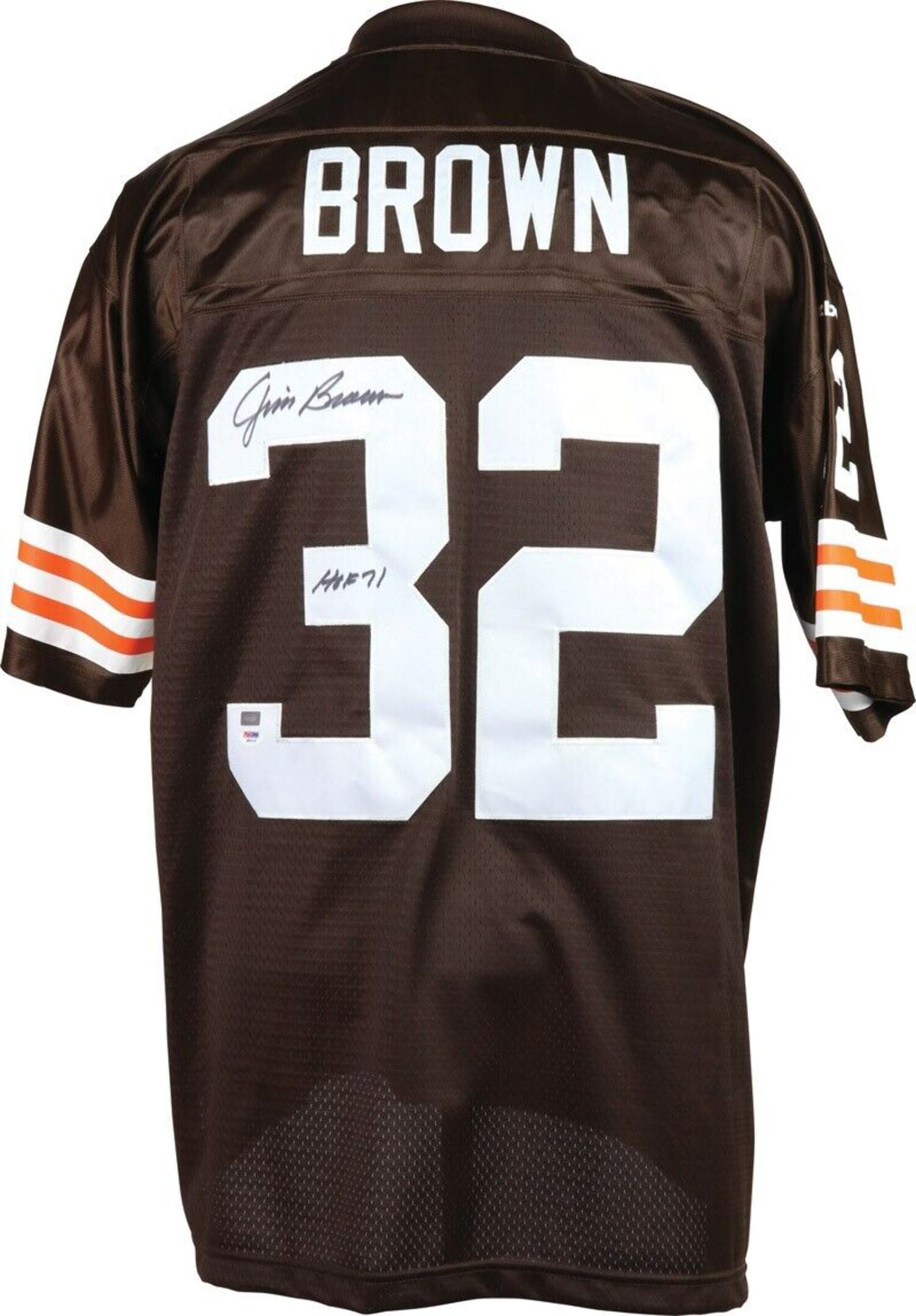 Jim Brown "Hall Of Fame 1971" Signed Cleveland Browns Authentic Jersey ...