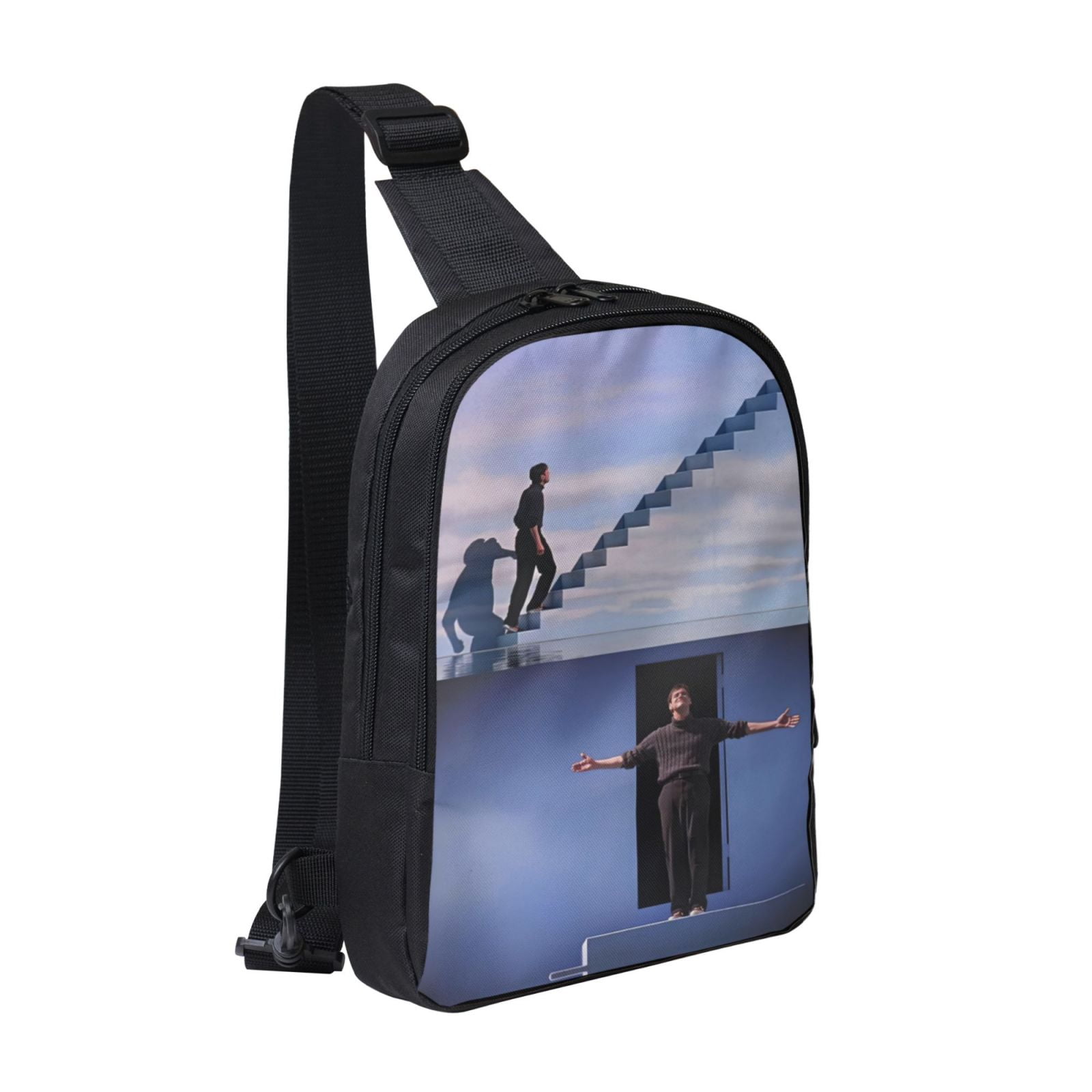 Jim Carrey Chest Bag with Dual Pockets , Crossbody Shoulder Bag with ...