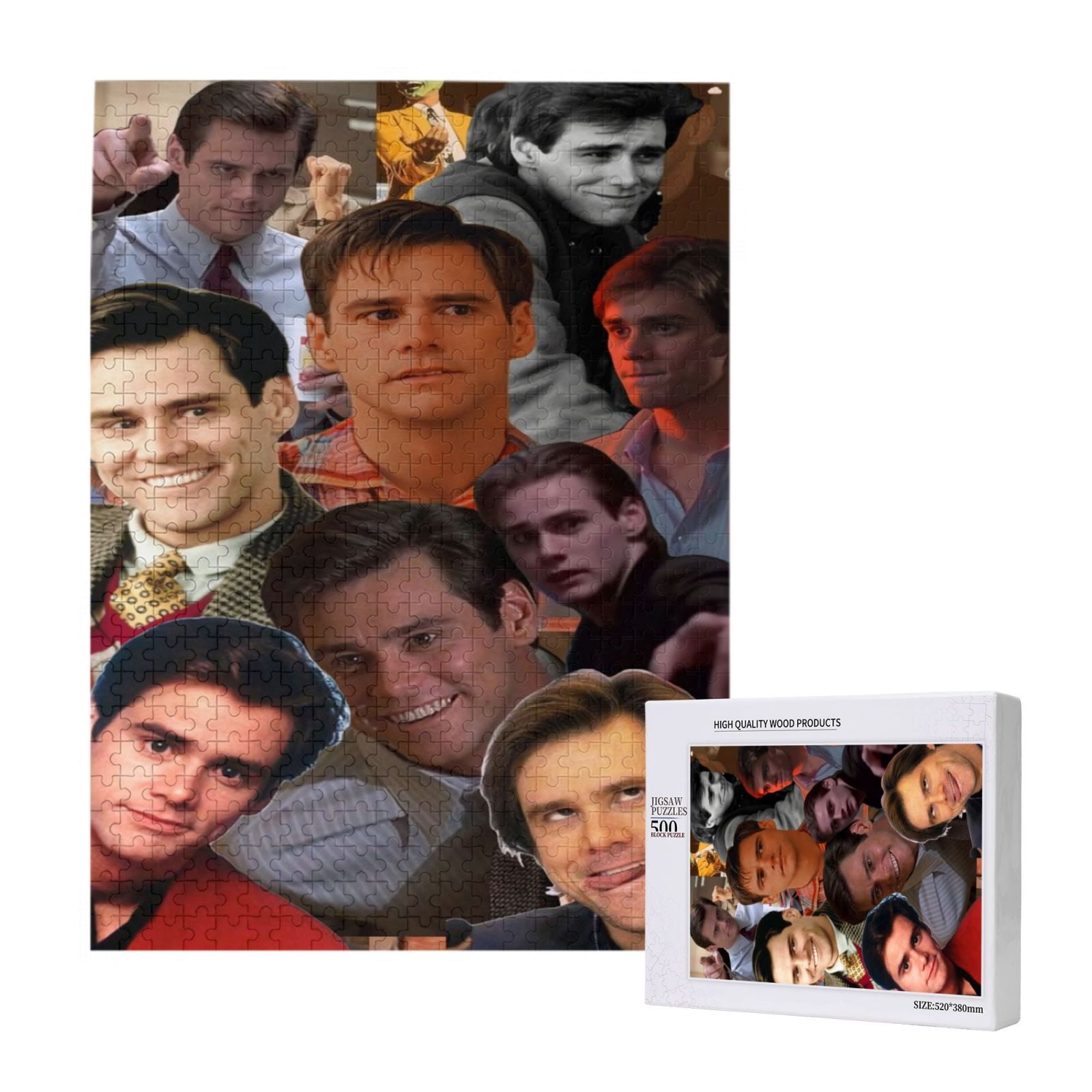 Jim Carrey Jigsaw Puzzle Interactive Brain Teaser Board Game for Adults ...