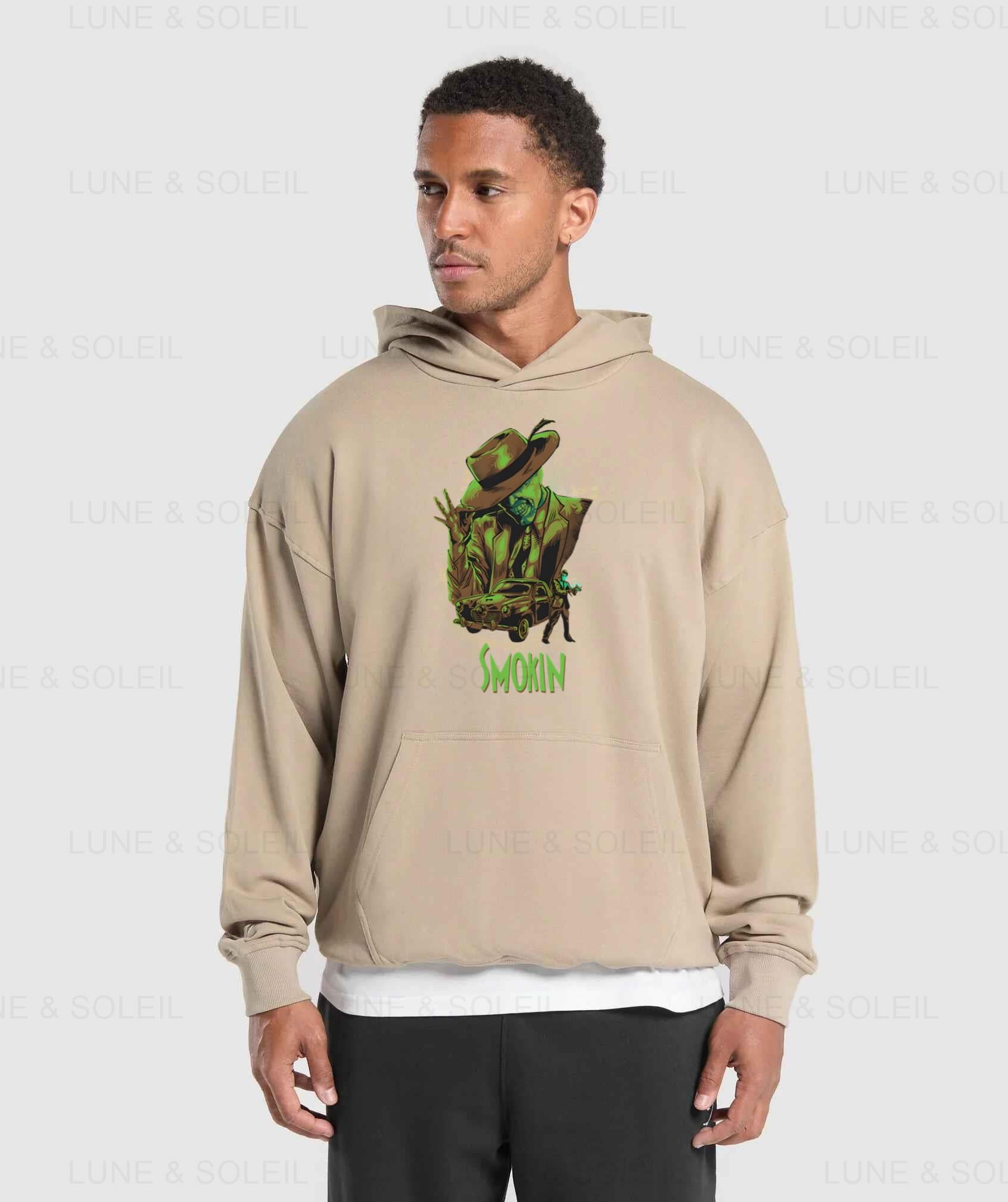 Jim Carrey The Mask Smokin Classic Movie Quote Graphic Hoodie unisex up ...