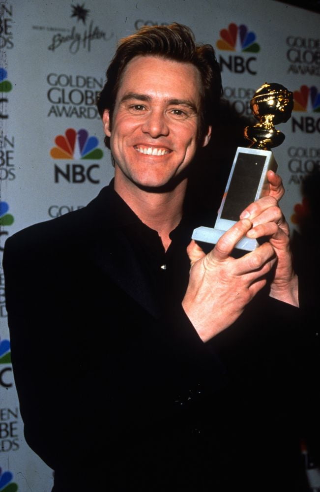 Jim Carrey at the Golden Globes, 1995. ph: Ron Wolfson / (Jim Carrey ...