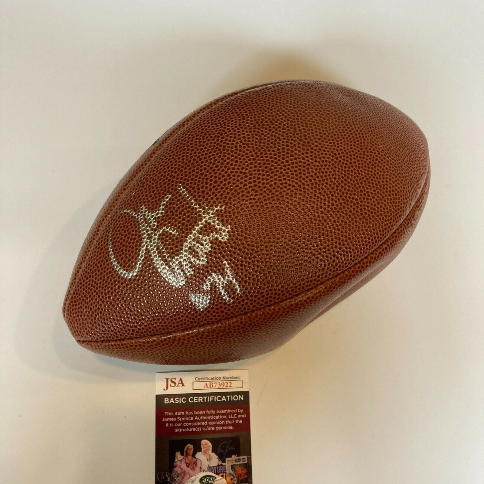 Jim Covert Signed Wilson Official NFL Football JSA COA - Walmart.com