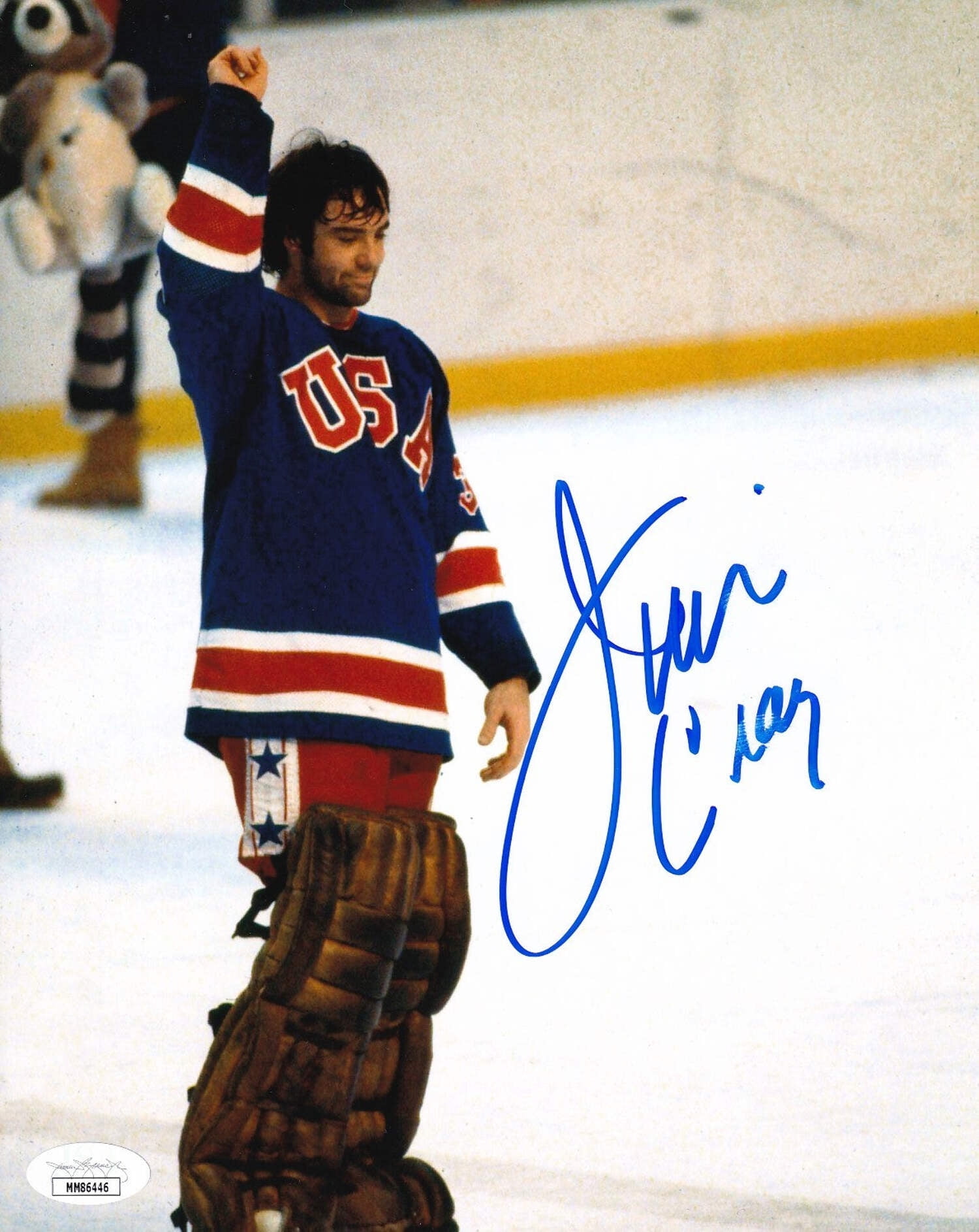 Jim Craig autographed 1980 Miracle on Ice USA Olympic Hockey Team 8x10 ...