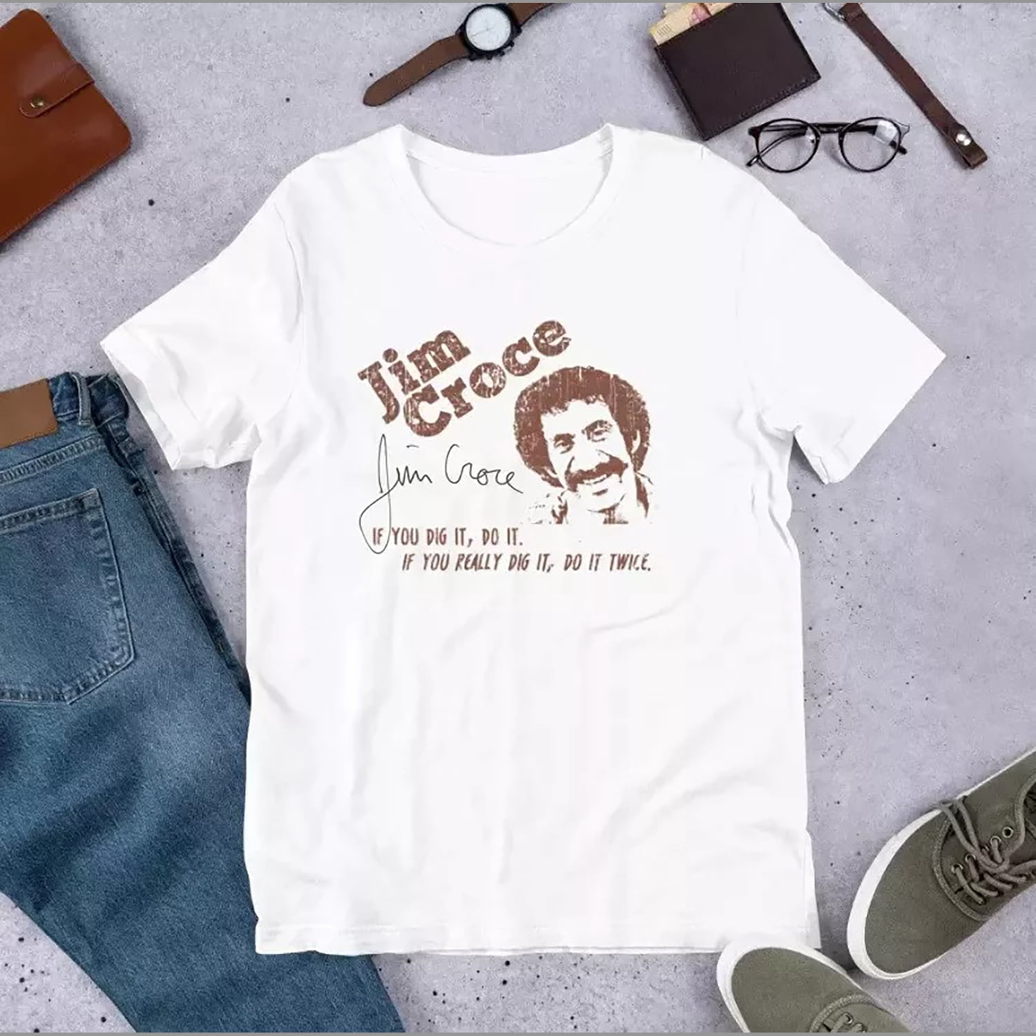 Jim Croce Gift For Fans Unisex S-5XL Shirt Tshirt, S, SPORT GREY ...