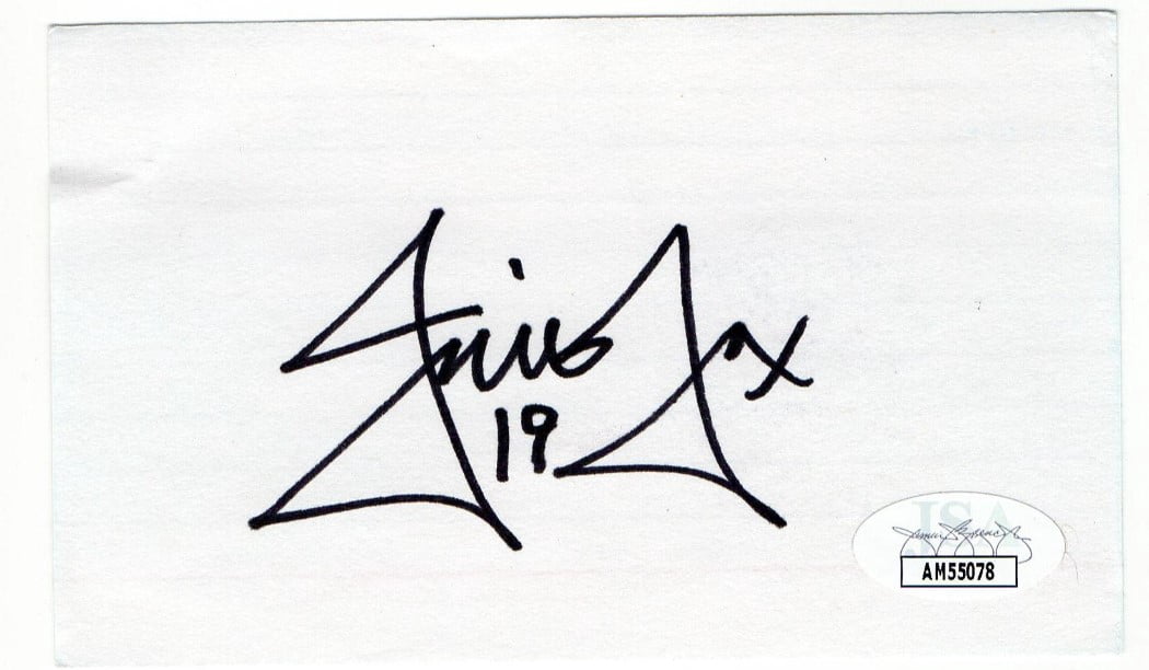 Jim Fox Signed Autographed Index Card Kings Broadcaster JSA AM55078 ...