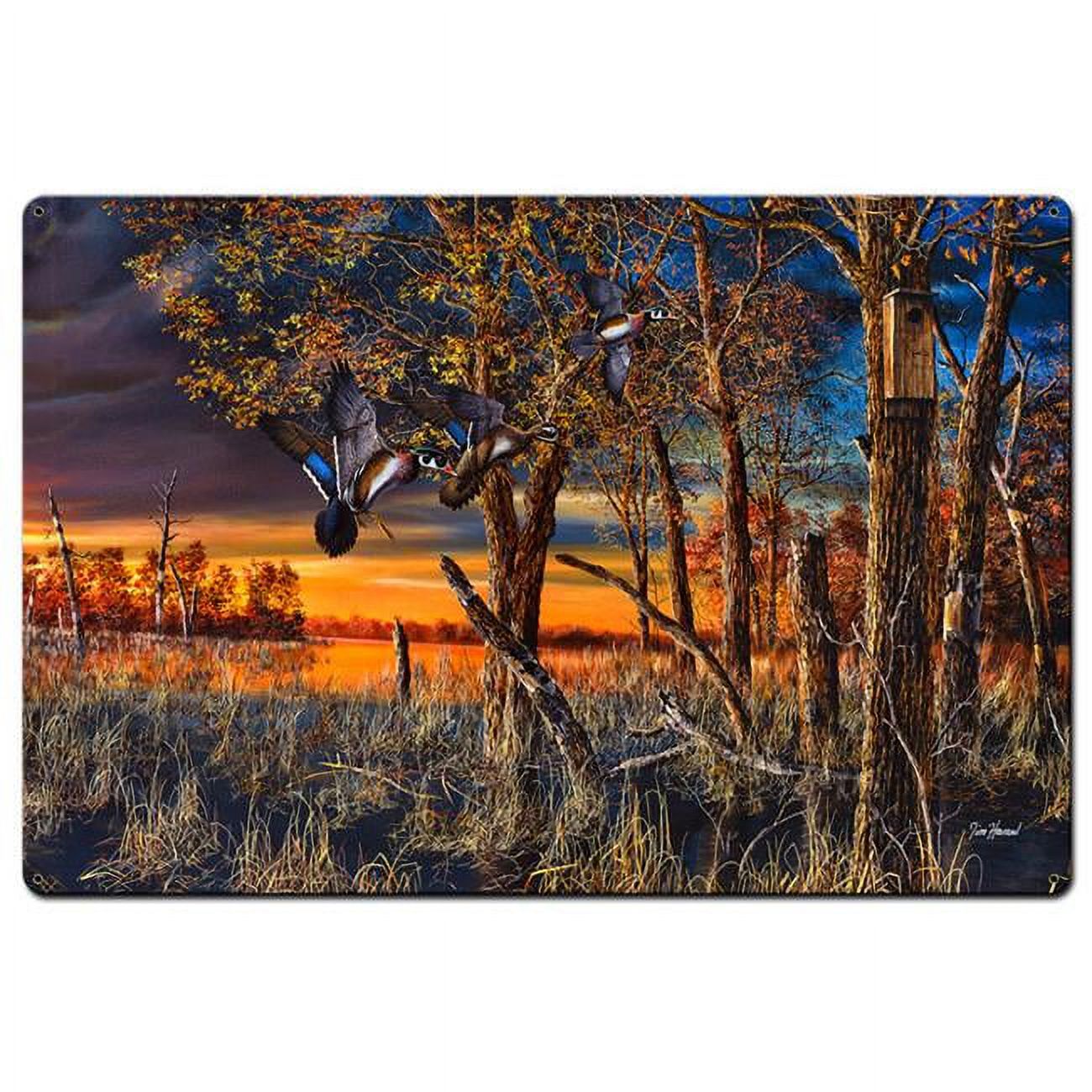 Jim Hansel JH282 24 x 36 in. Return To The Refuge Satin Metal Sign ...