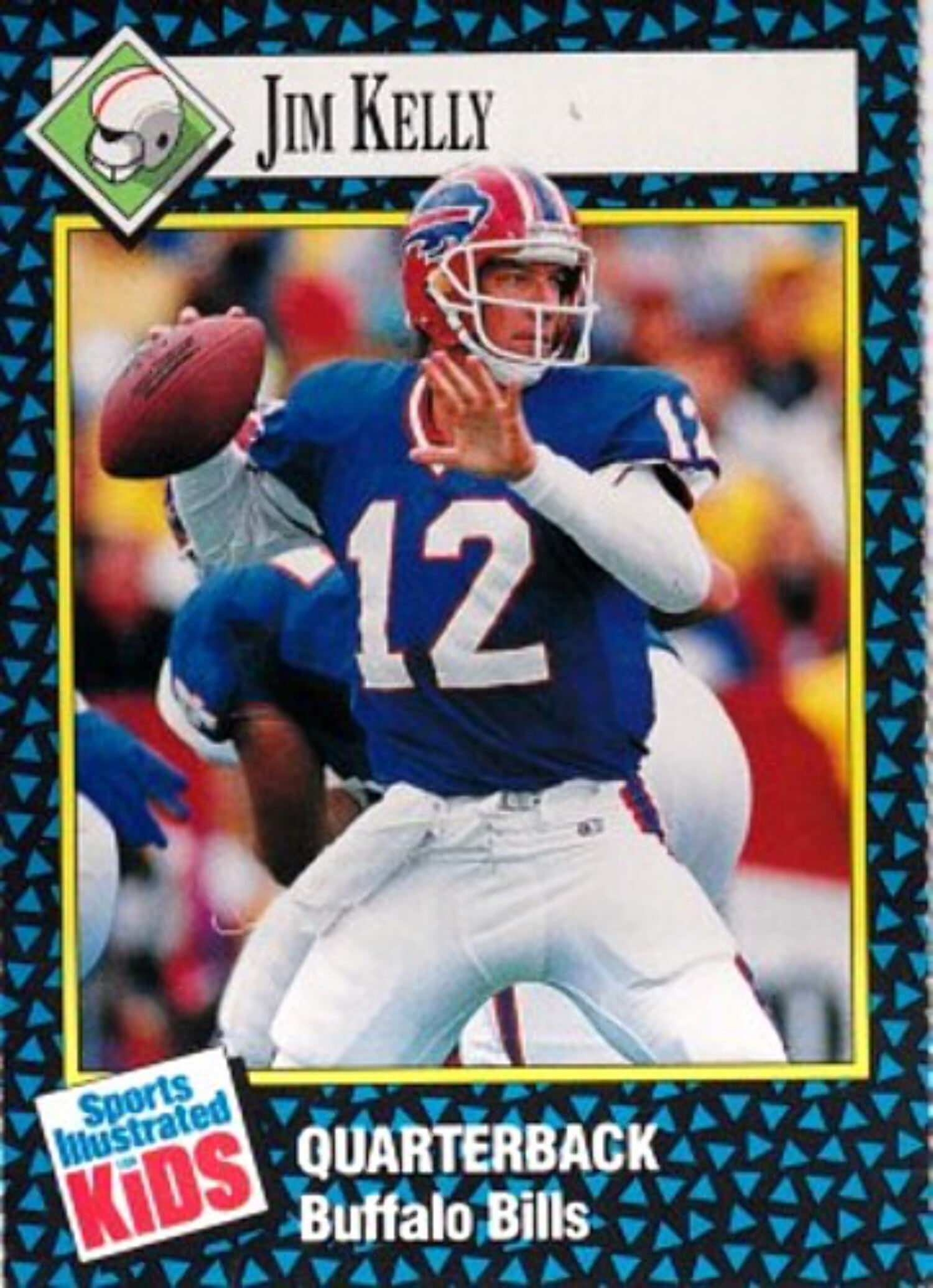 Jim Kelly Buffalo Bills 1992 Sports Illustrated for Kids card - Walmart.com