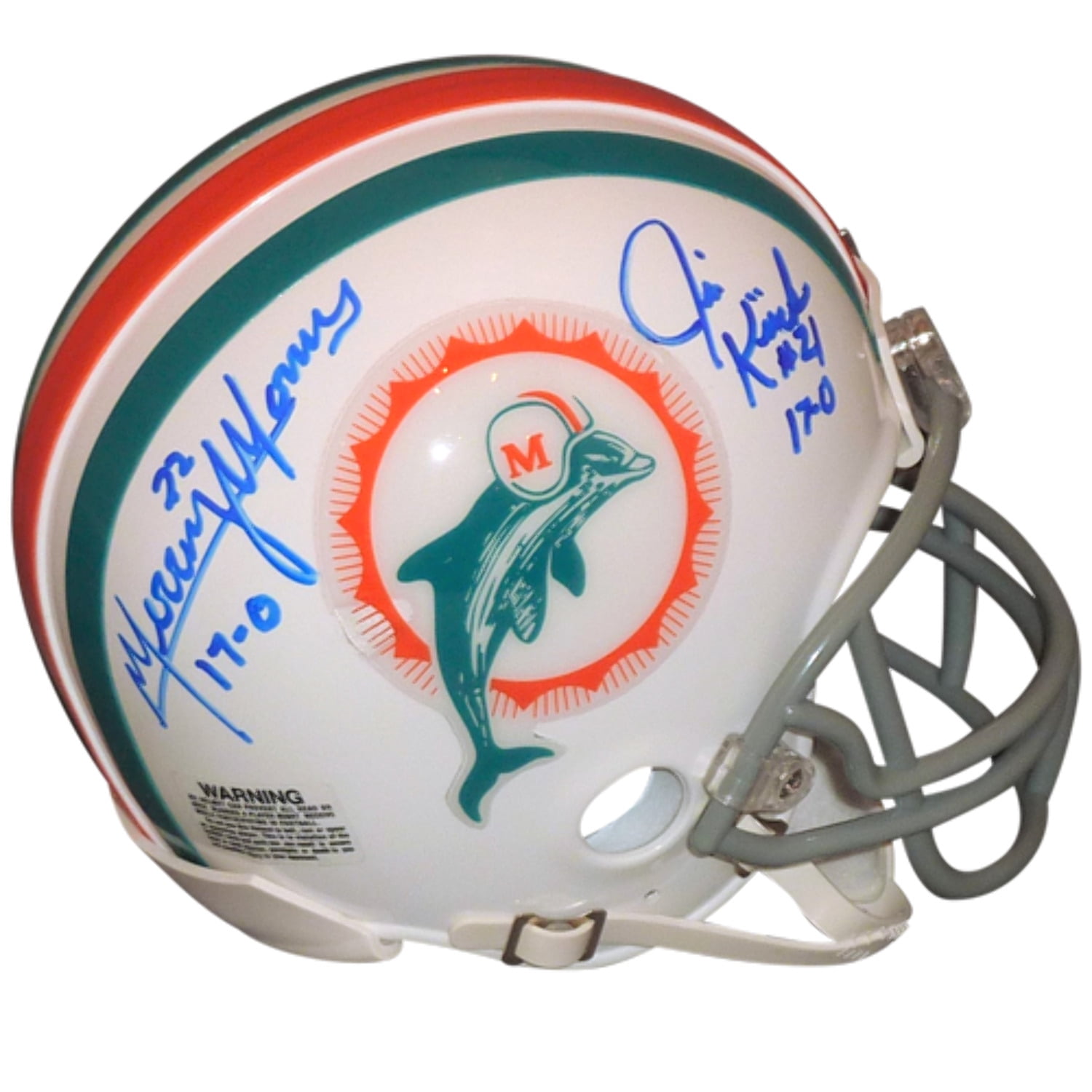 Jim Kiick And Mercury Morris Autographed Miami Dolphins (1972 Throwback ...