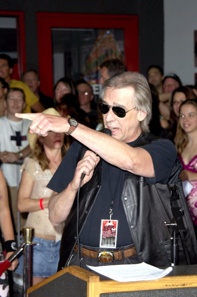 Jim Ladd At The Induction Ceremony For Hollywood Rockwalk Induction Of ...