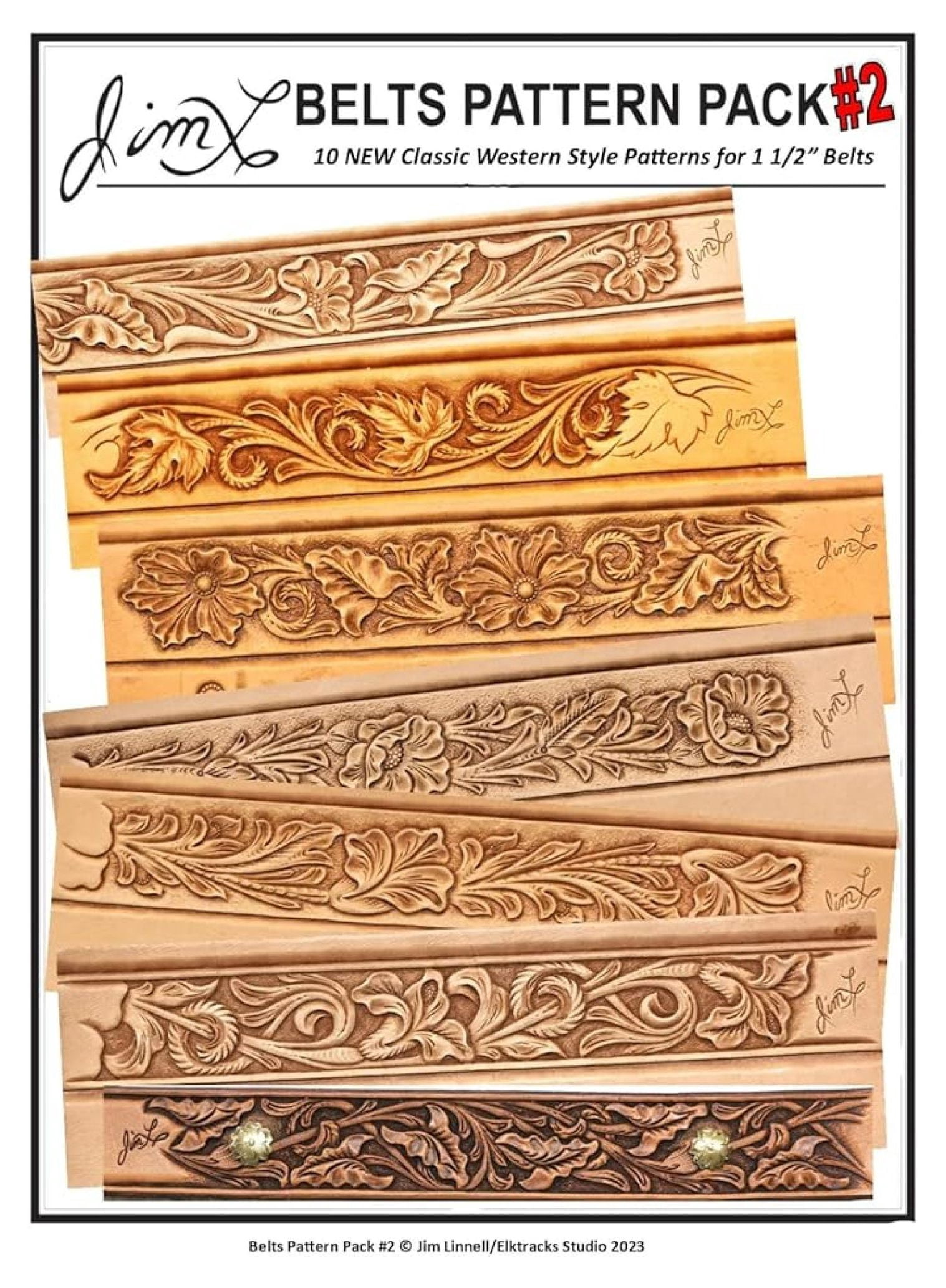 Jim Linnell - Belts Pattern Pack #2, Classic Western Style ...