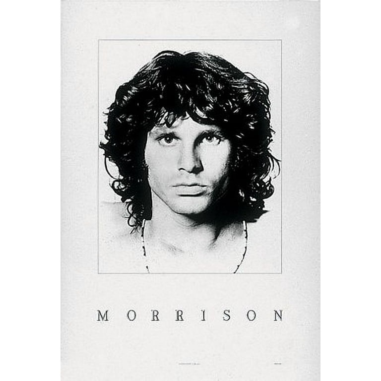 Jim Morrison Black And White Poster