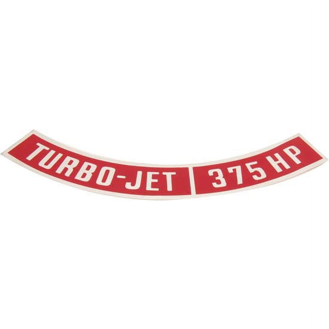 Jim Osborn DC0103 Reproduction Turbo Jet 375 HP Air Cleaner Decal ...