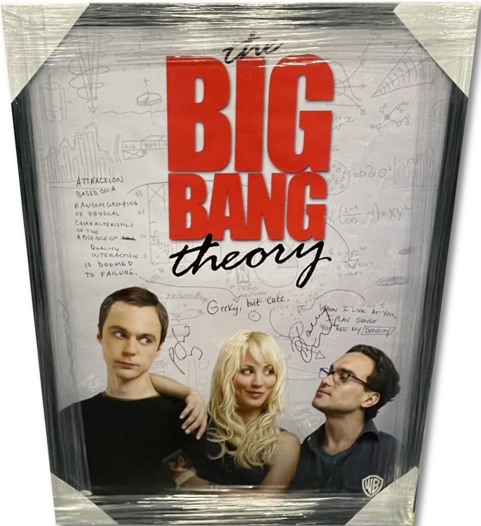 Jim Parsons Kaley Cuoco Signed Autographed Framed Poster The Big Bang ...