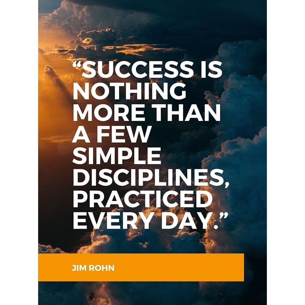 Jim Rohn Quote: Success is Nothing by ArtsyQuotes - Walmart.com