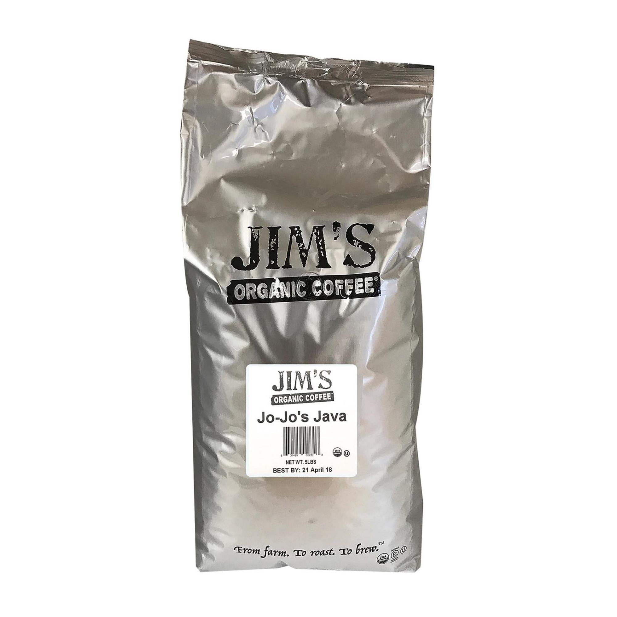 Jim'S Organic Coffee Jo-Jo'S Java Coffee Beans, 5 Lb - Walmart.com