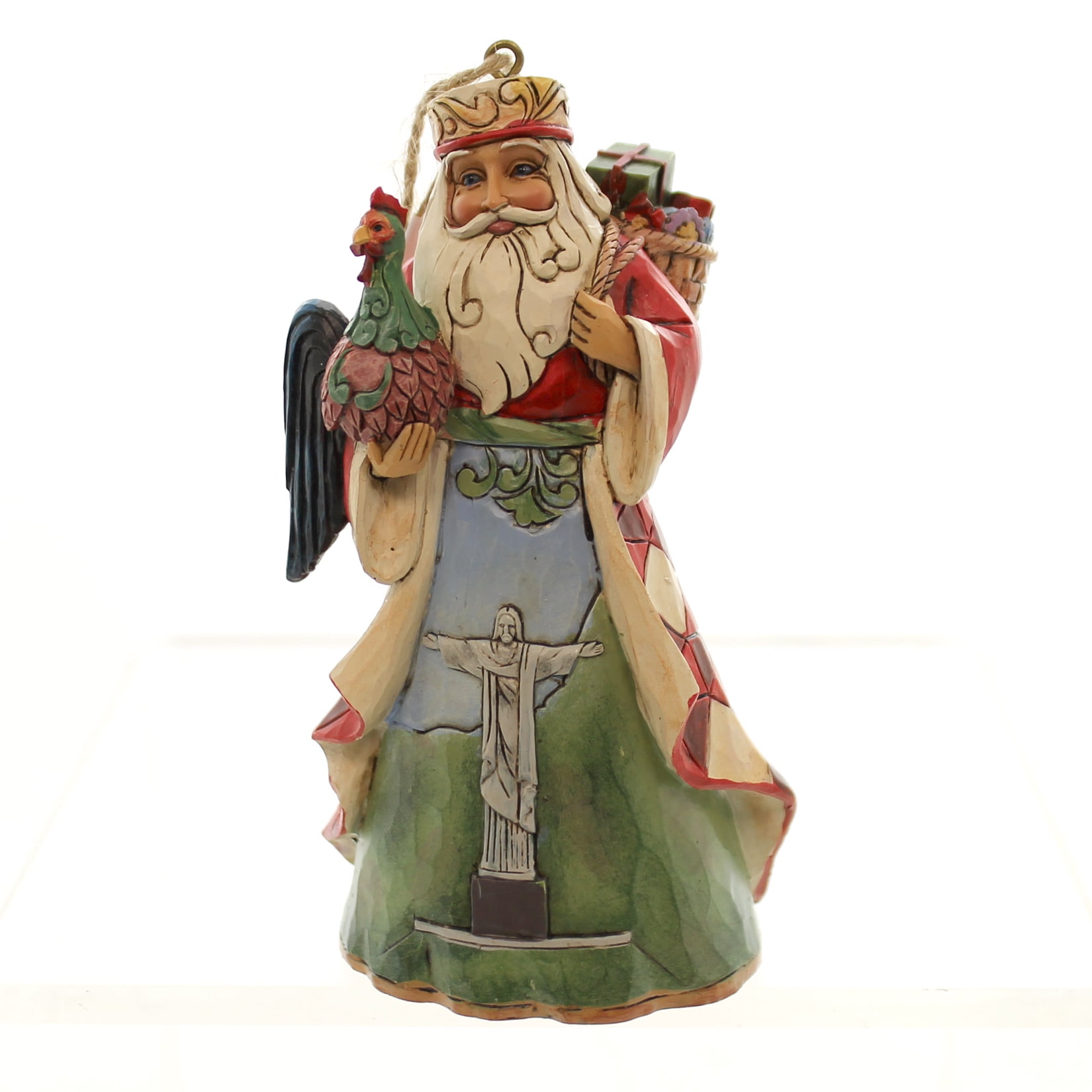 Jim Shore Brazilian Santa Polyresin Resin Ornament Rooster - Walmart.com