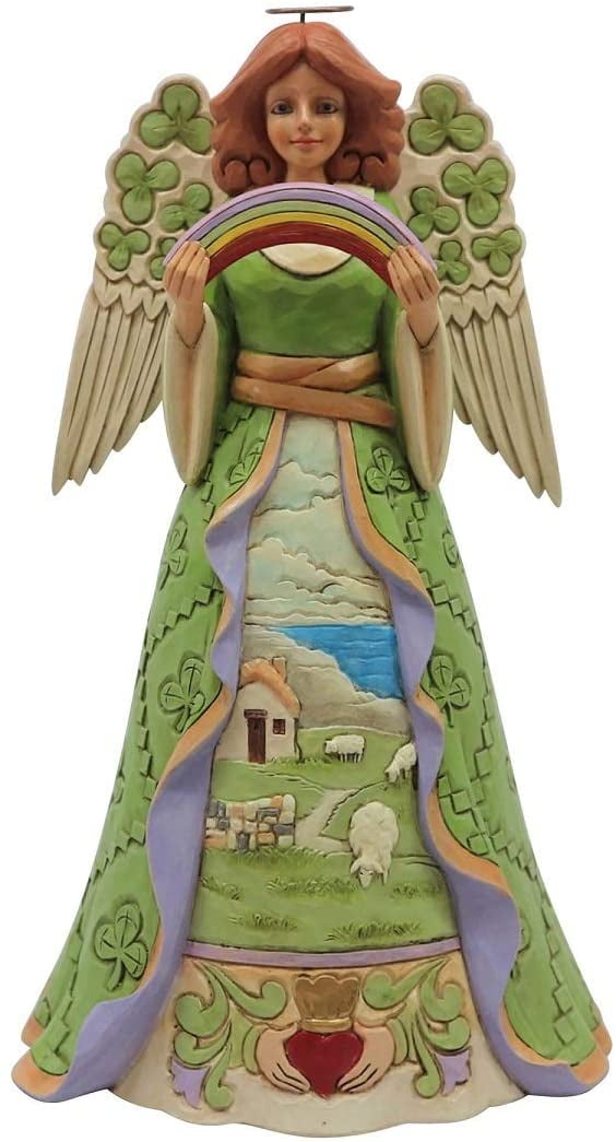 Jim Shore Blessings Be Upon Ye Polyresin Saint Patricks Day Rainbow ...