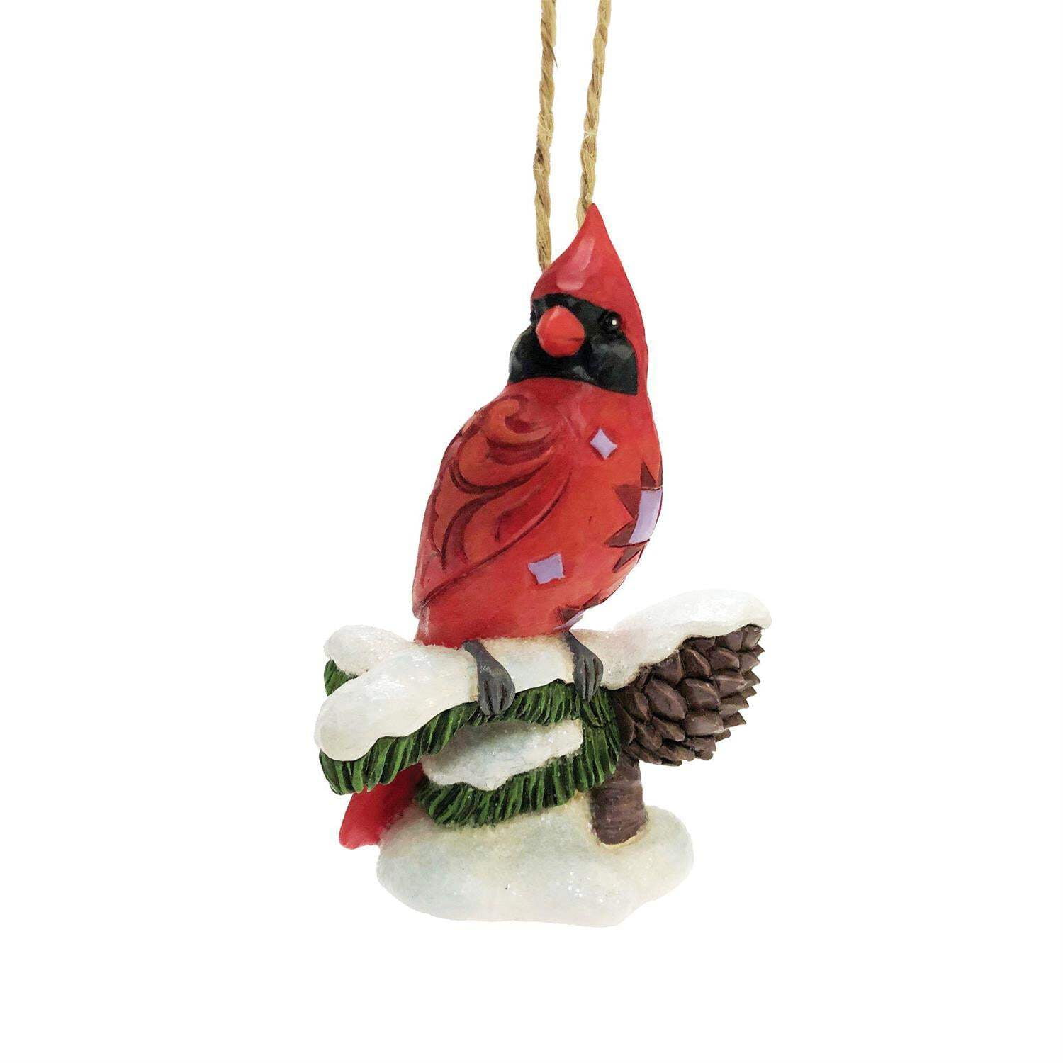 Jim Shore Caring Cardinal Winter Blessing - One Ornament 3.75 Inch ...