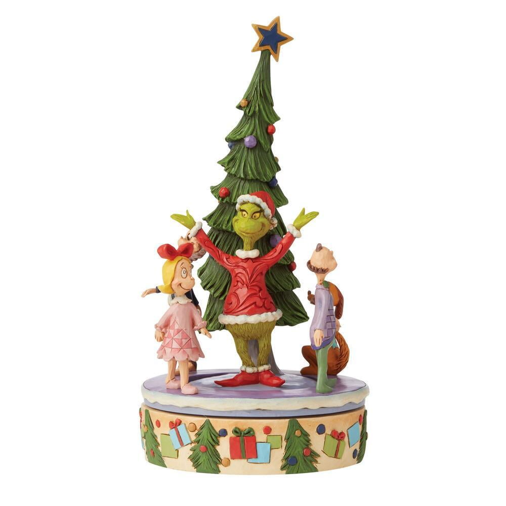 Jim Shore Dr. Seuss The Grinch with Tree/Characters Rotating Base ...