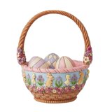 Jim Shore Easter On Parade - One Basket And Three Eggs 8 Inch ...