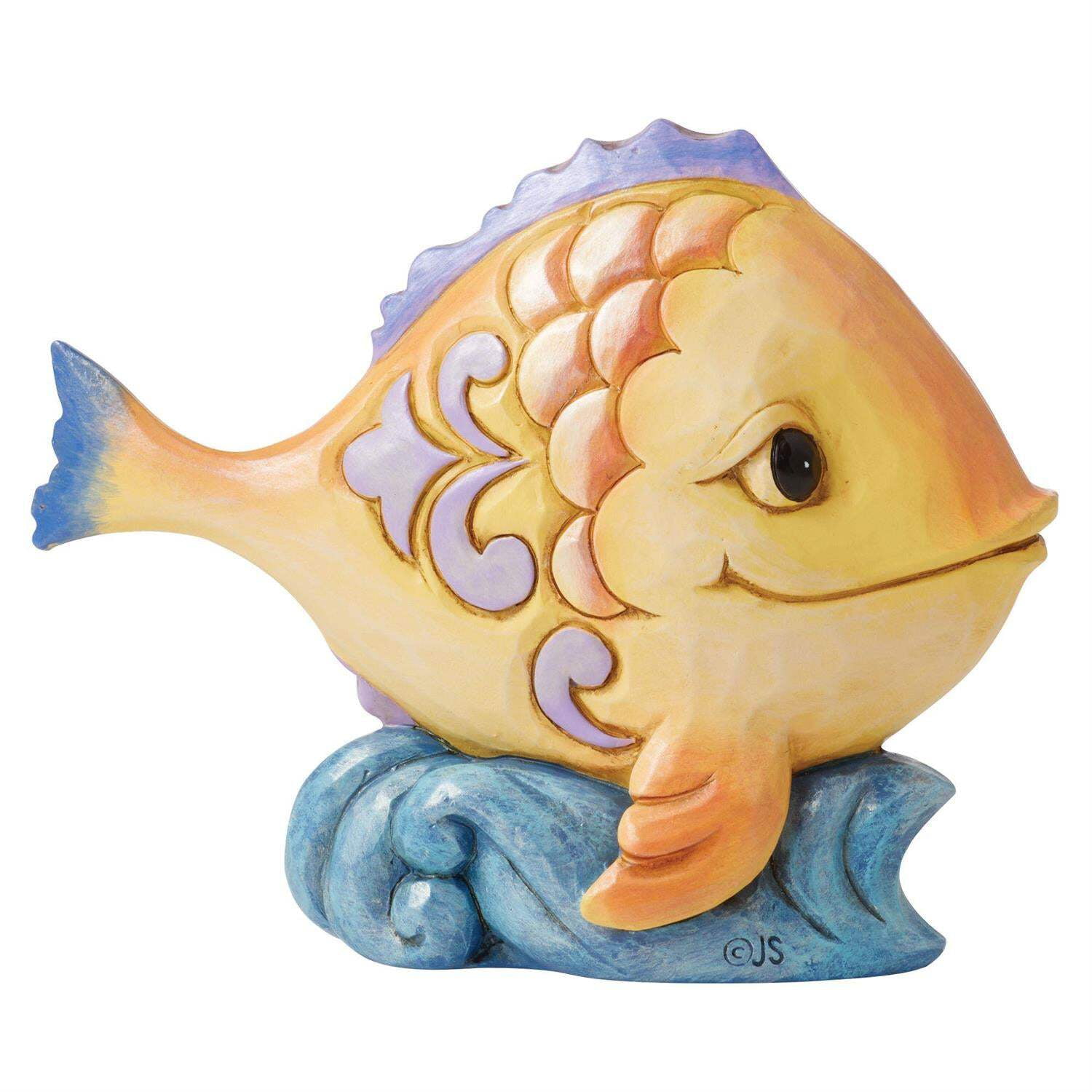 Jim Shore Fish Mini Polyresin Heartwood Creek 6012425 - Walmart.com