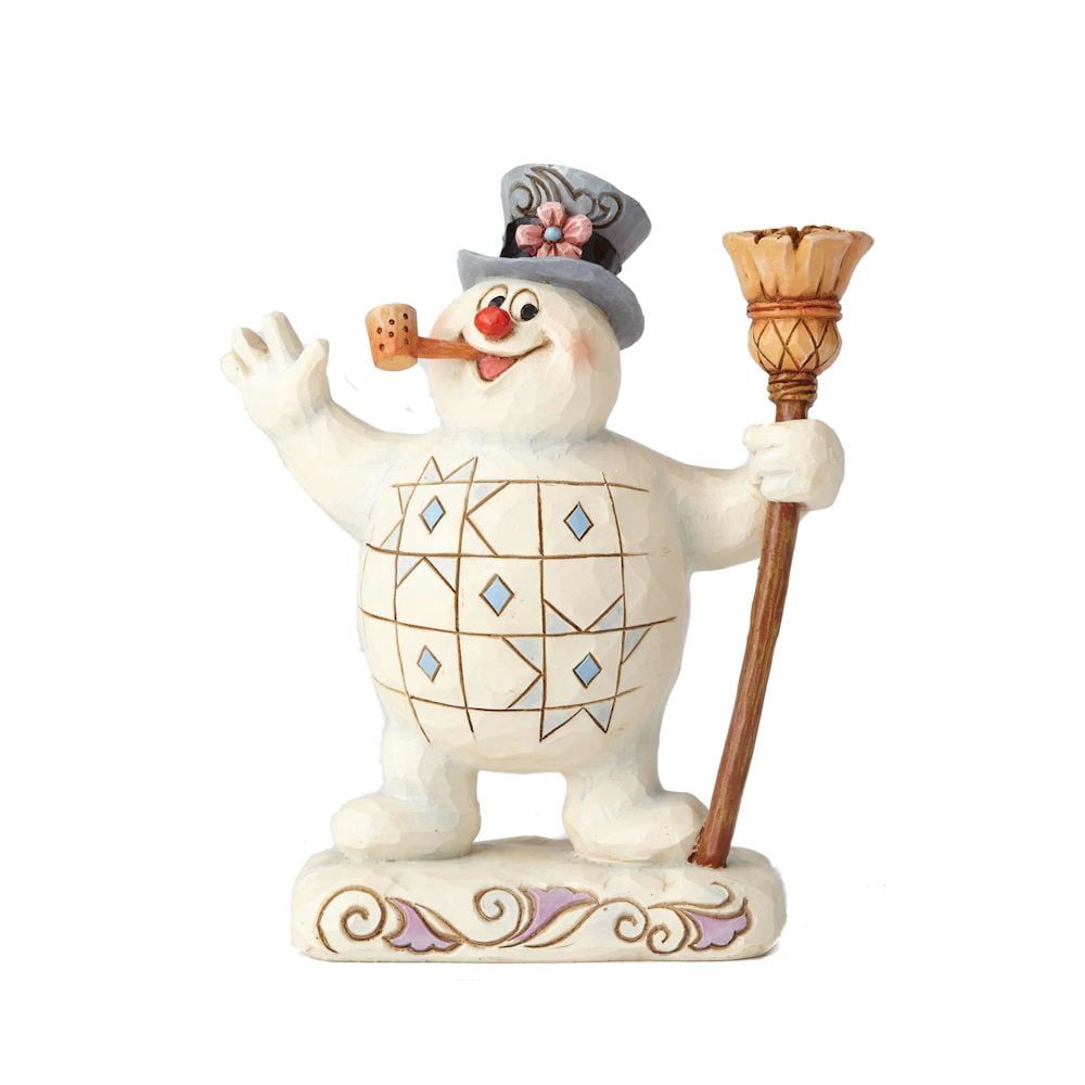 Jim Shore Frosty the Snowman with Broom Christmas Figurine 6001578 New ...
