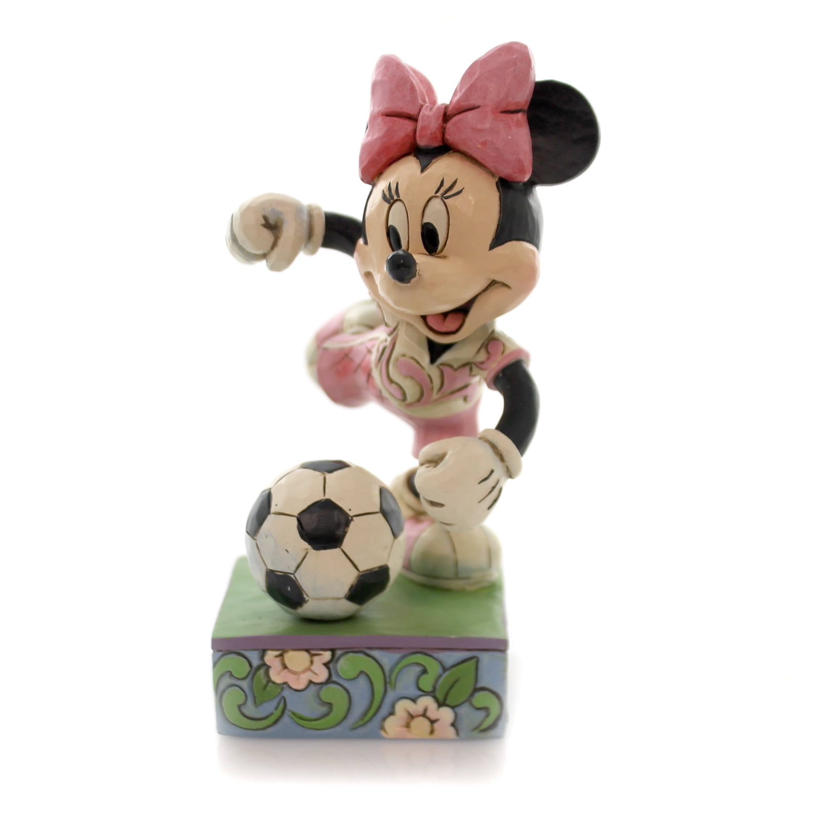 Jim Shore Goal! Polyresin Minnie Mouse Soccer 4050397 - Walmart.com