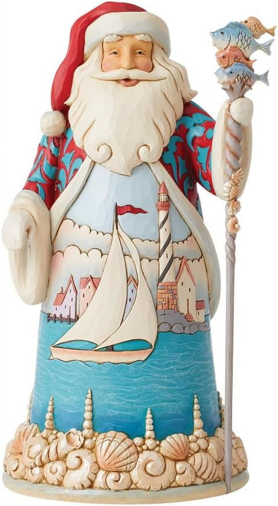 Jim Shore Heartwood Creek Four Seasons Coastal Santa Figurine - Walmart.com