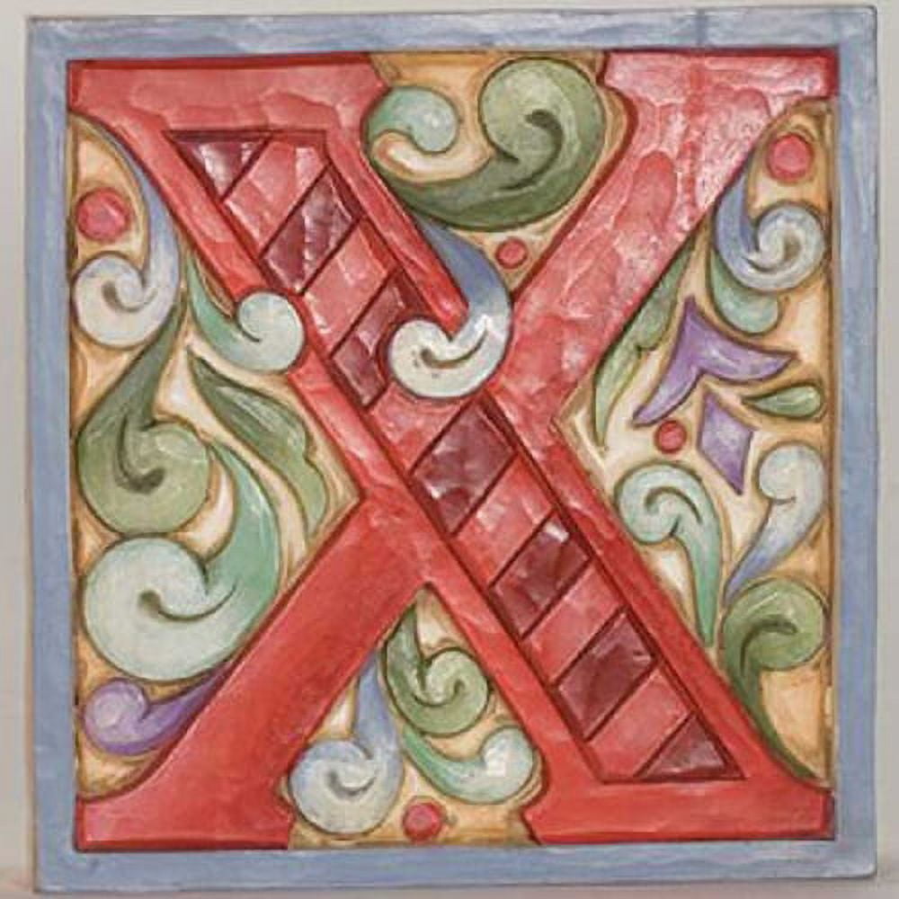 Jim Shore - Heartwood Creek - Monogram Letter "X" Figurine - Walmart.com