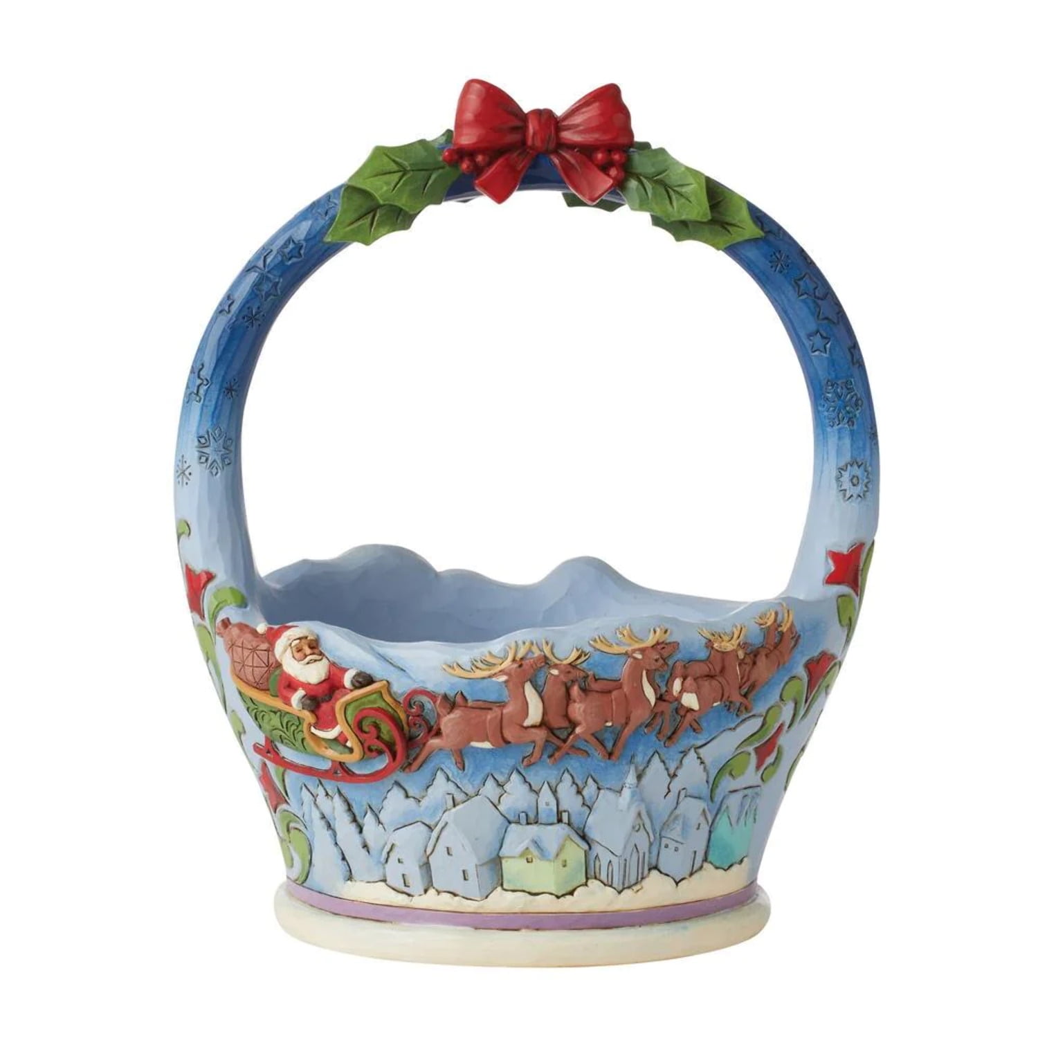 Jim Shore Merry Season Of Surprises Polyresin Christmas Basket 6011886 ...