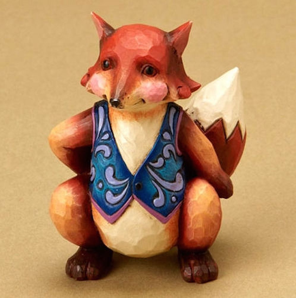 Jim Shore Miniature Mini Red Fox with Vest - Walmart.com