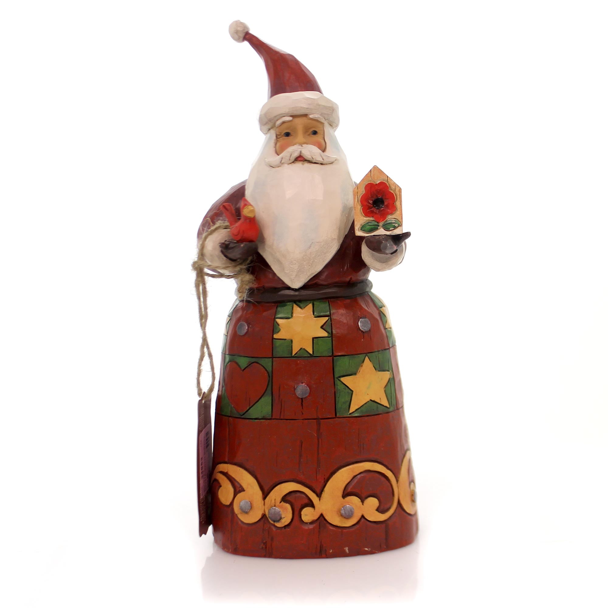 Jim Shore Santa With Birdhouse Polyresin Folklore Rustic 4058763 ...