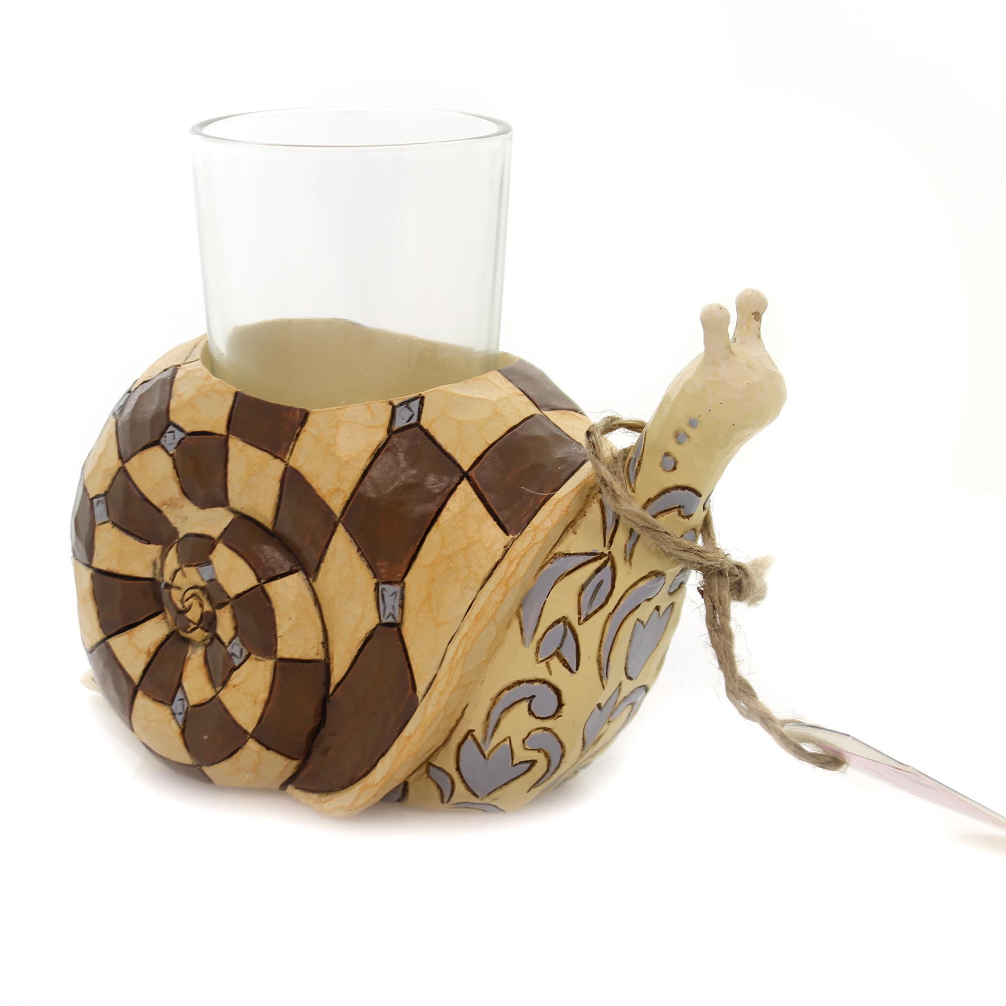 Jim Shore Snail Candleholder Polyresin Outdoor Safe 6001608 - Walmart.com