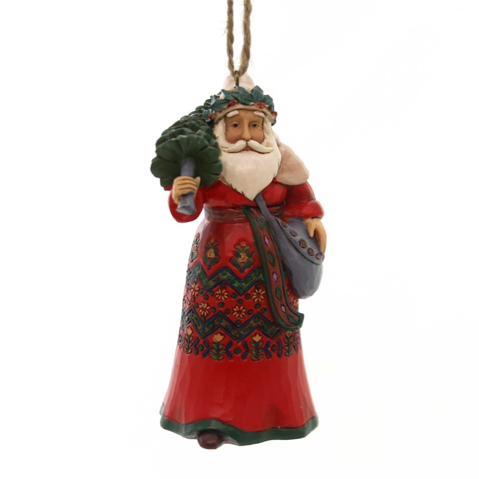 Jim Shore Swedish Santa Hanging Ornament Polyresin Heartwood Creek ...