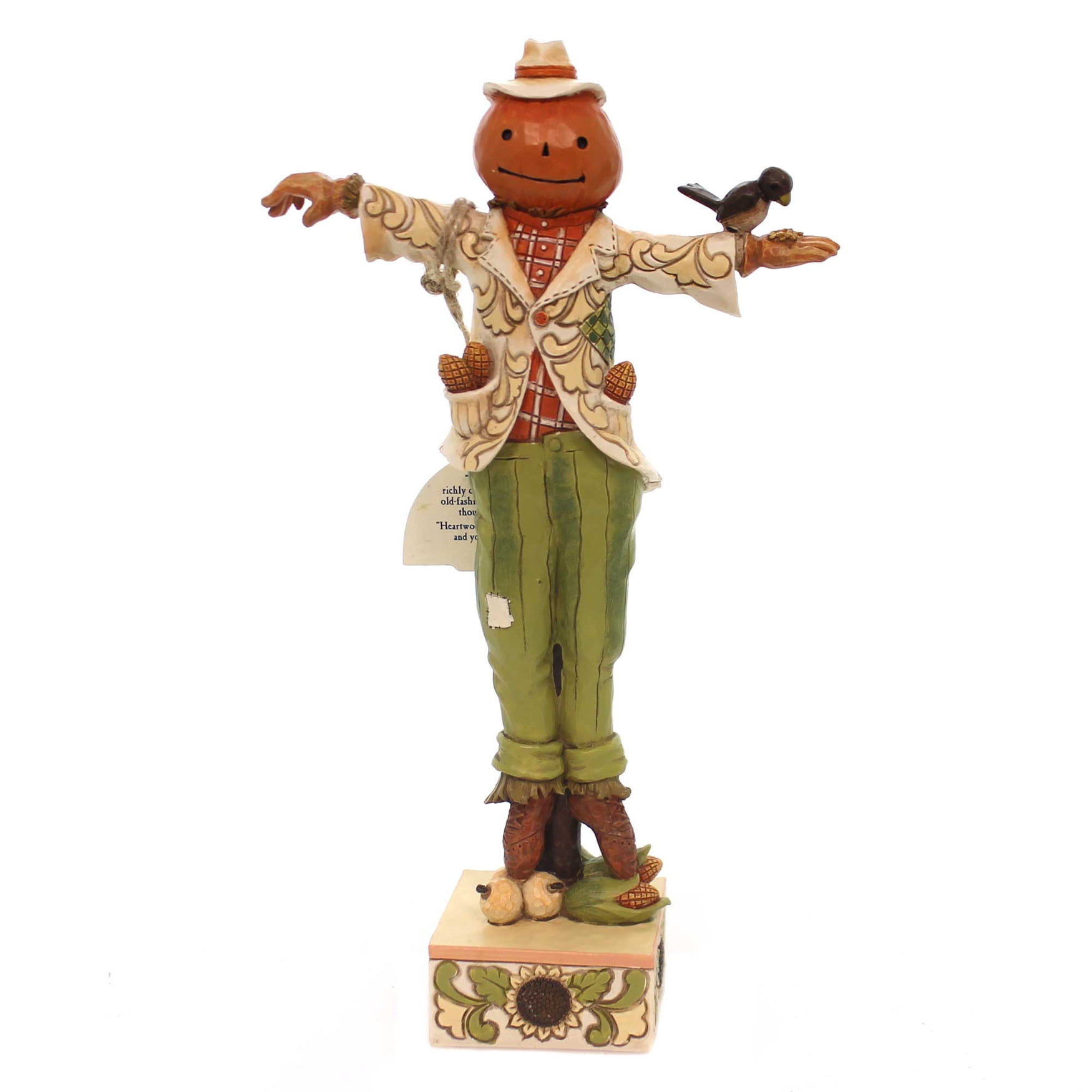 Jim Shore Welcome Fall With A Smile Polyresin Harvest Scarecrow 6001543 ...