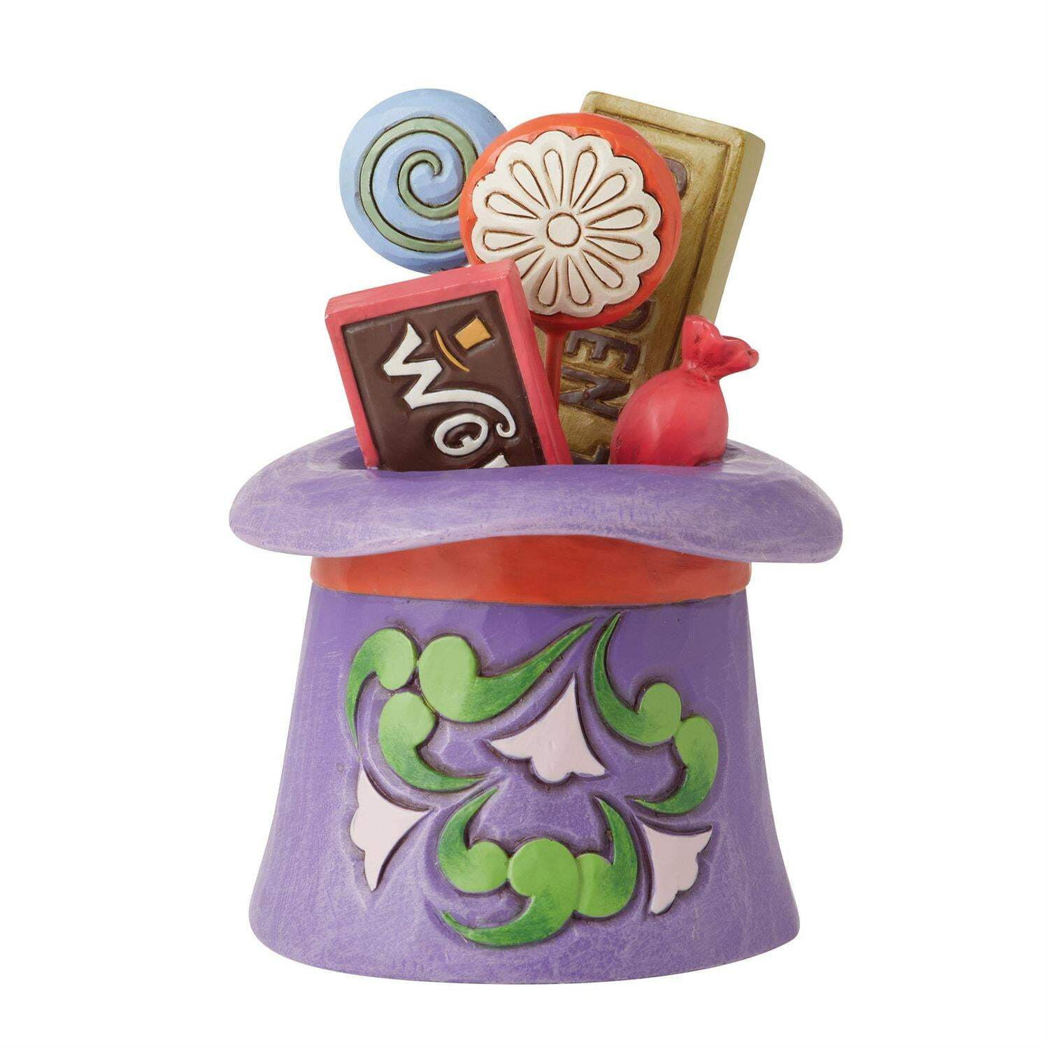 Jim Shore Willy Wonka Hat W/Wonka Bar Candy - One Figurine 4.0 Inch ...